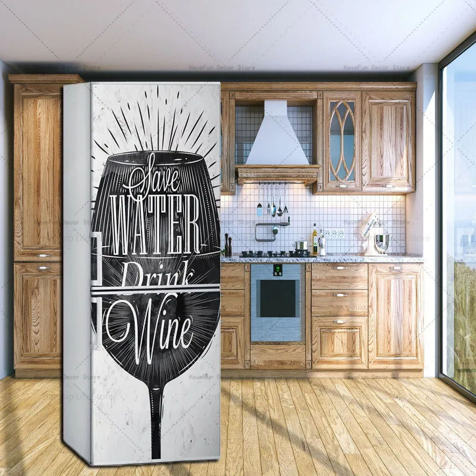 Delicious Fruit Stickable Door Stickers 3D Stereoscopic Waterproof ...