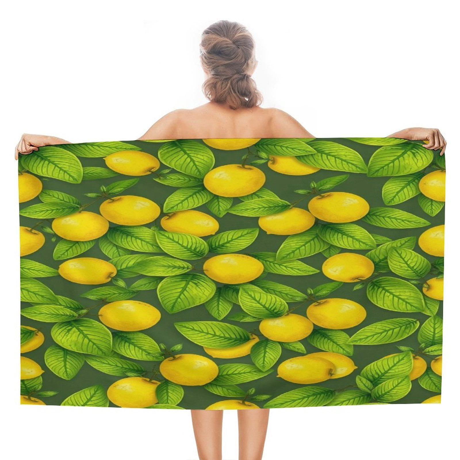 Delicious Lemon Beach Towel Absorbent Bath Towel Big Quick-drying ...