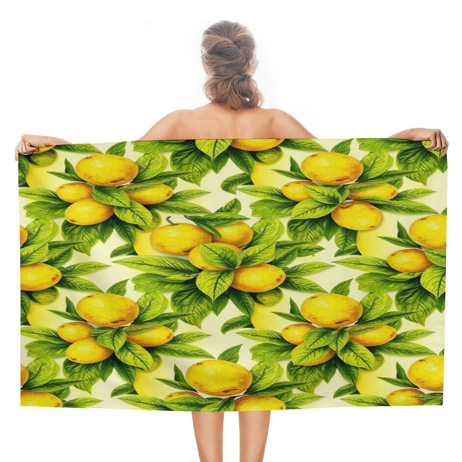 Delicious Lemon Beach Towel Absorbent Bath Towel Big Quick-drying ...