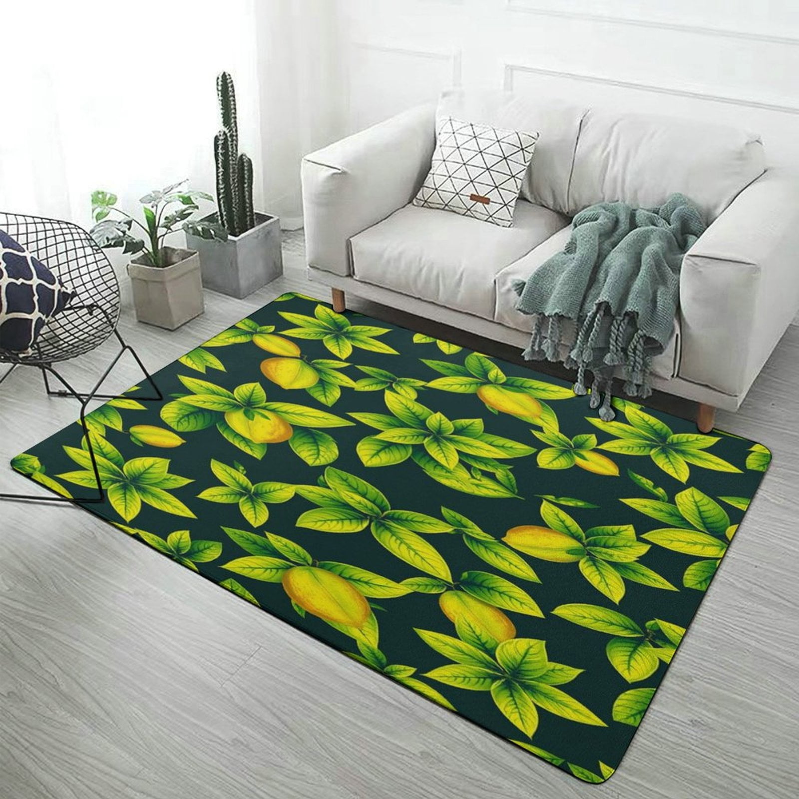 Delicious Lemon Carpet for Living Room Luxury Home Rations Coffee Table ...