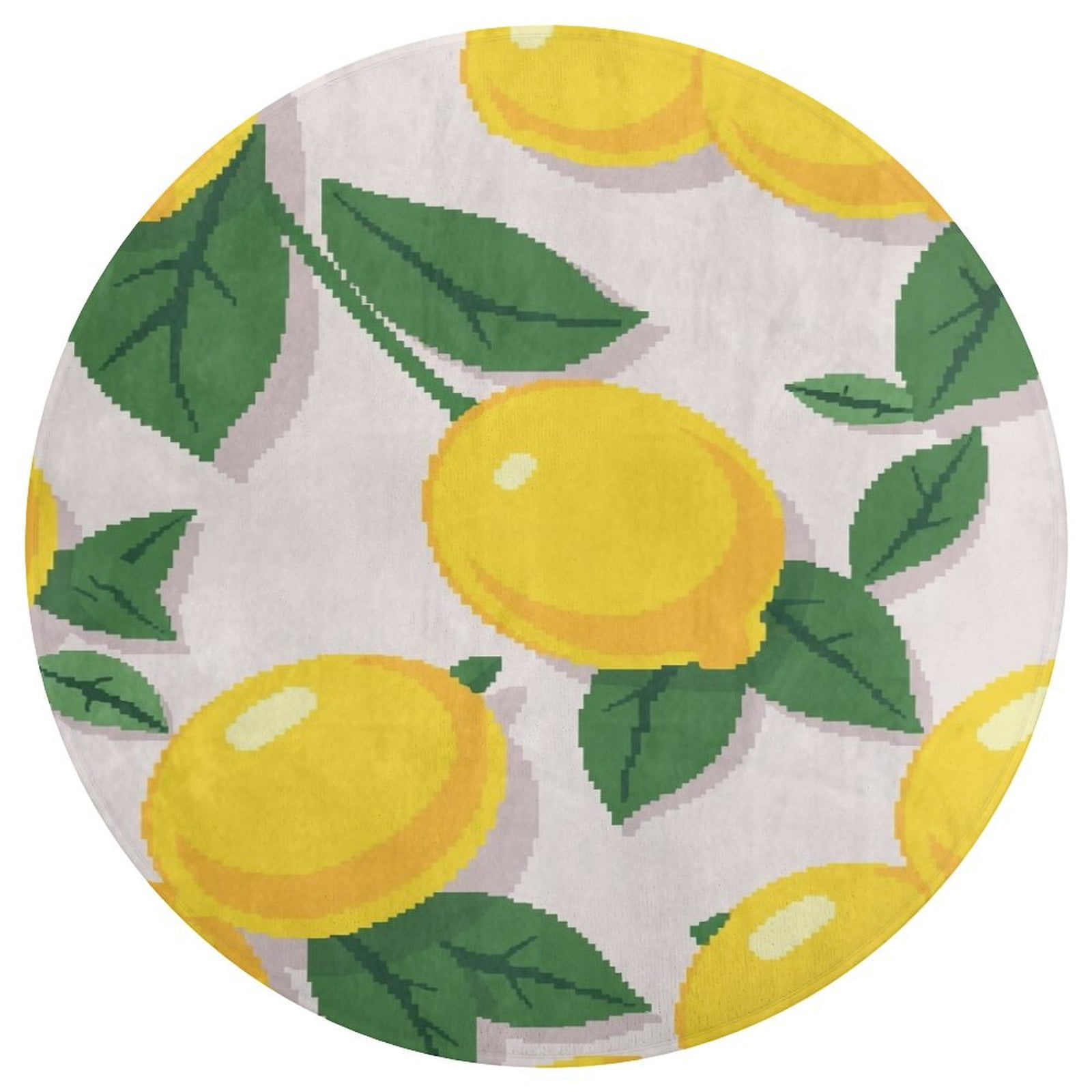 Delicious Lemon Circular Carpet Floor Mat Living Room Sofa Room Bed Rug ...