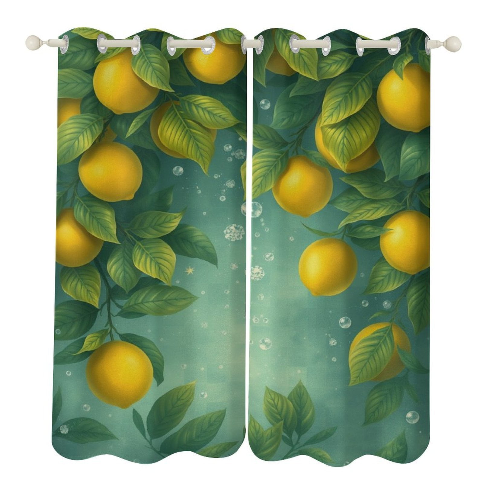 Delicious Lemon Curtain Home Decoration Living Room Curtains Window ...