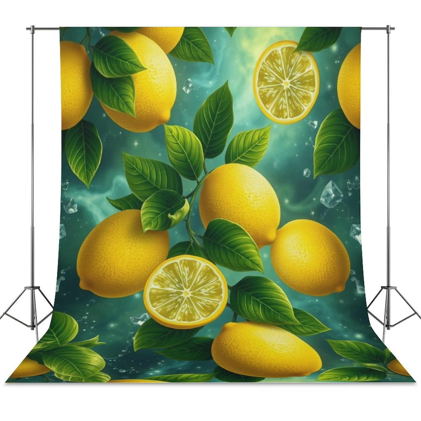 Delicious Lemon Decorations BackdropPortrait Photography Background ...