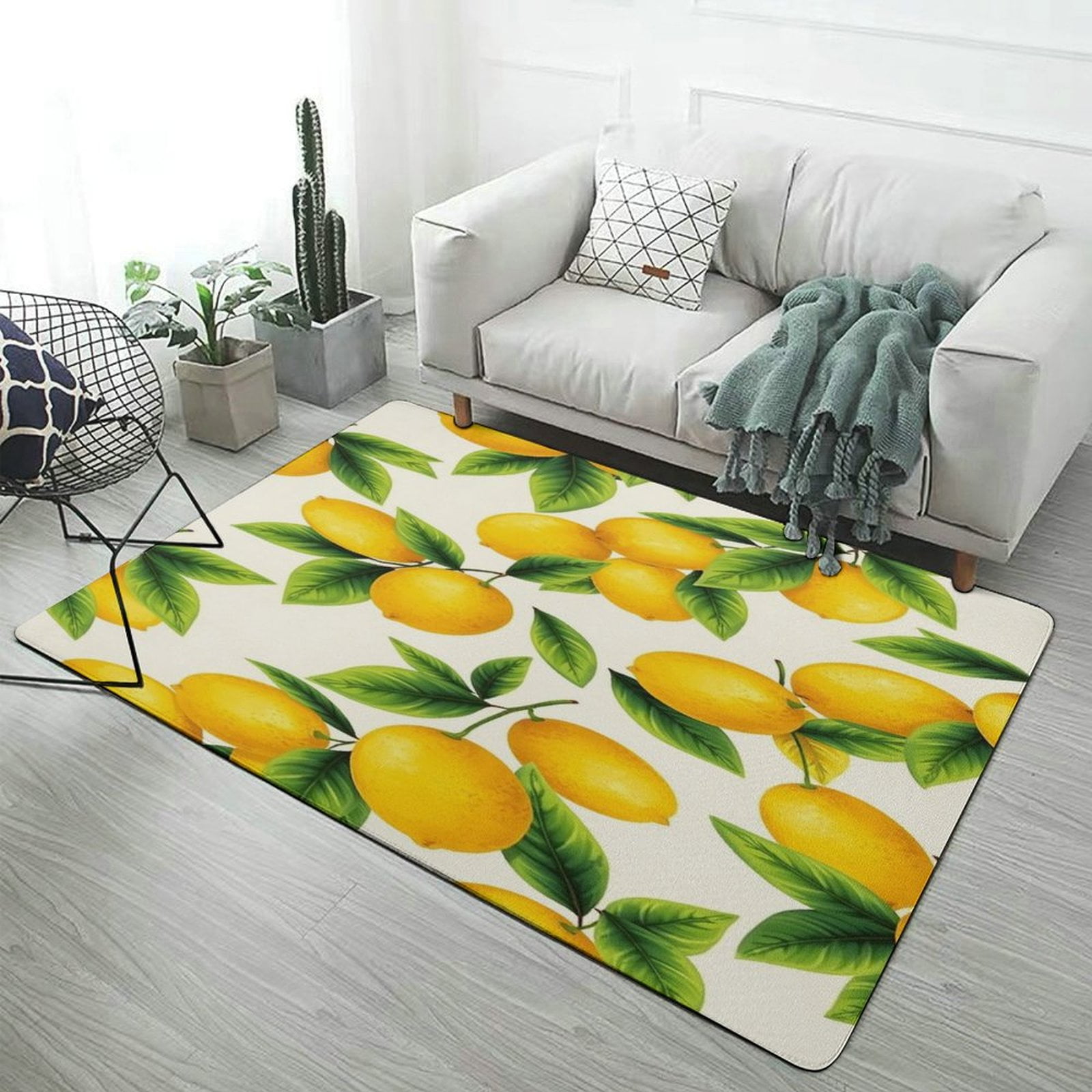 Delicious Lemon European Living Room Carpets Rugs Luxury Bedroom Study ...