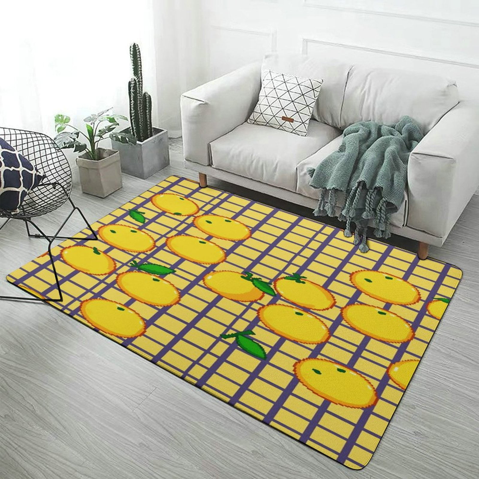 Delicious Lemon European Living Room Carpets Rugs Luxury Bedroom Study ...