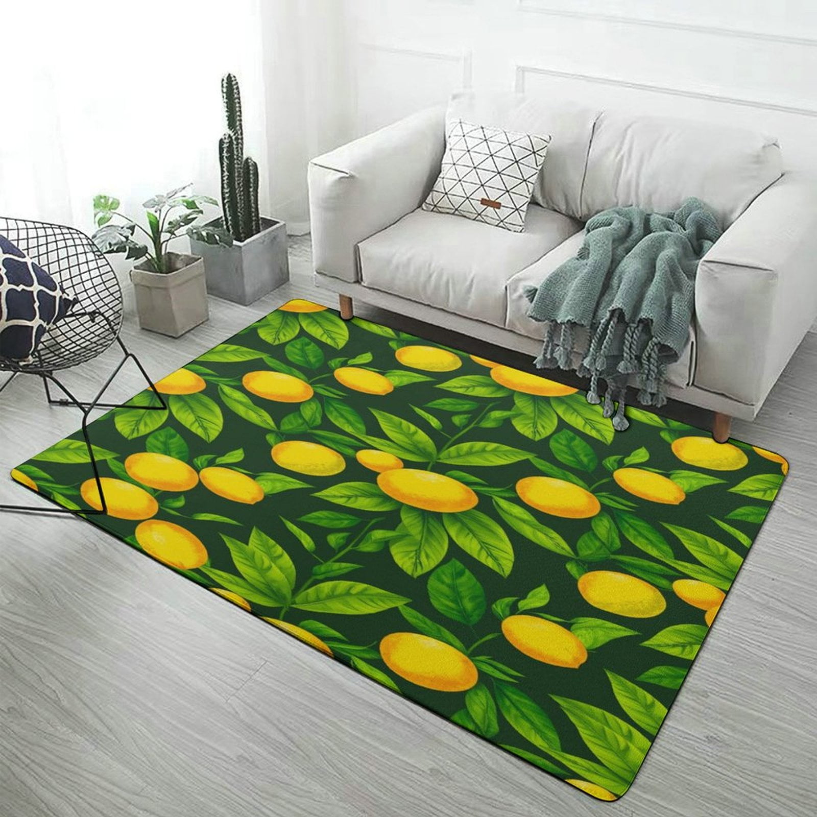 Delicious Lemon European Living Room Carpets Rugs Luxury Bedroom Study ...