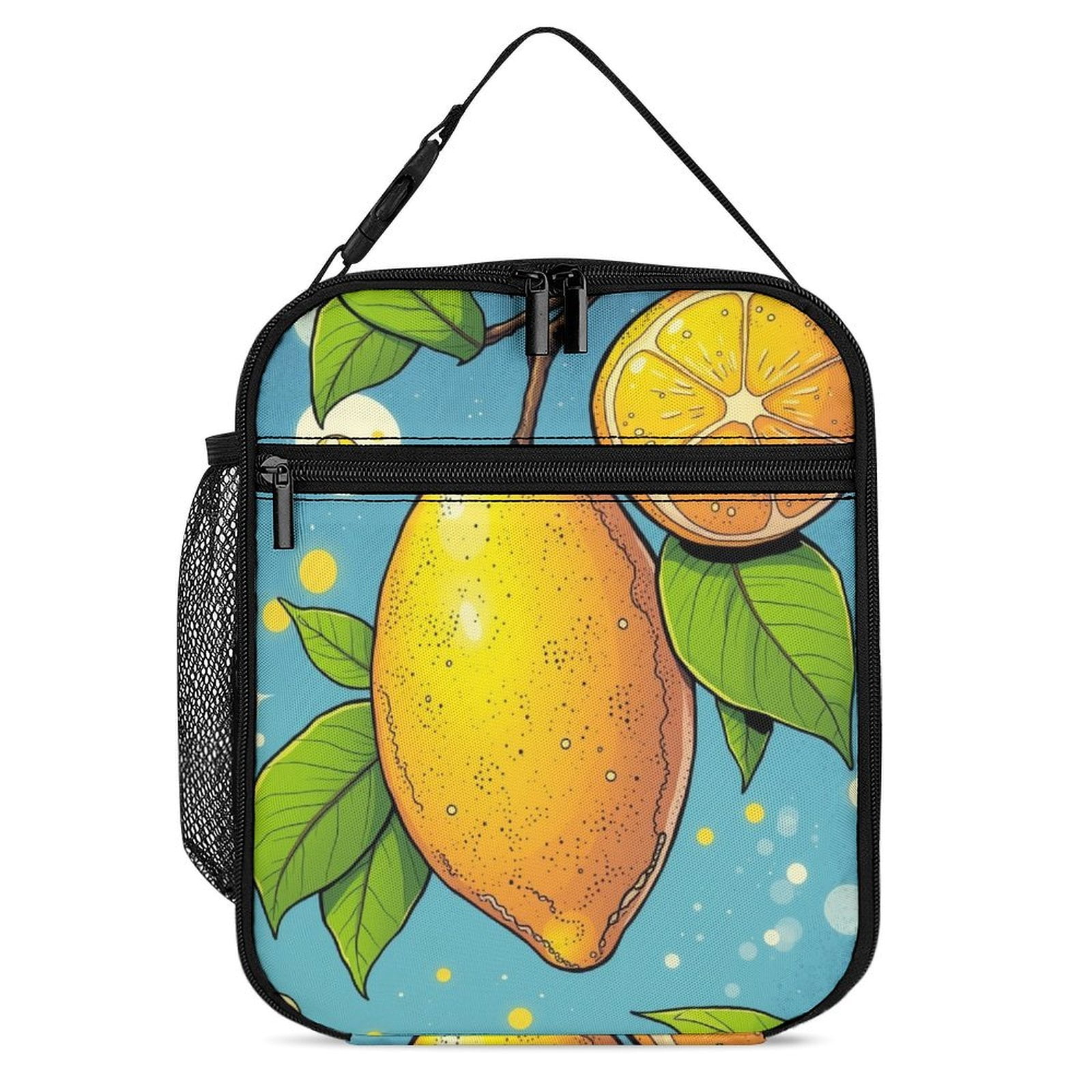 Delicious Lemon Lunch Bags Bag Reusable Lunch Container Large Tote ...