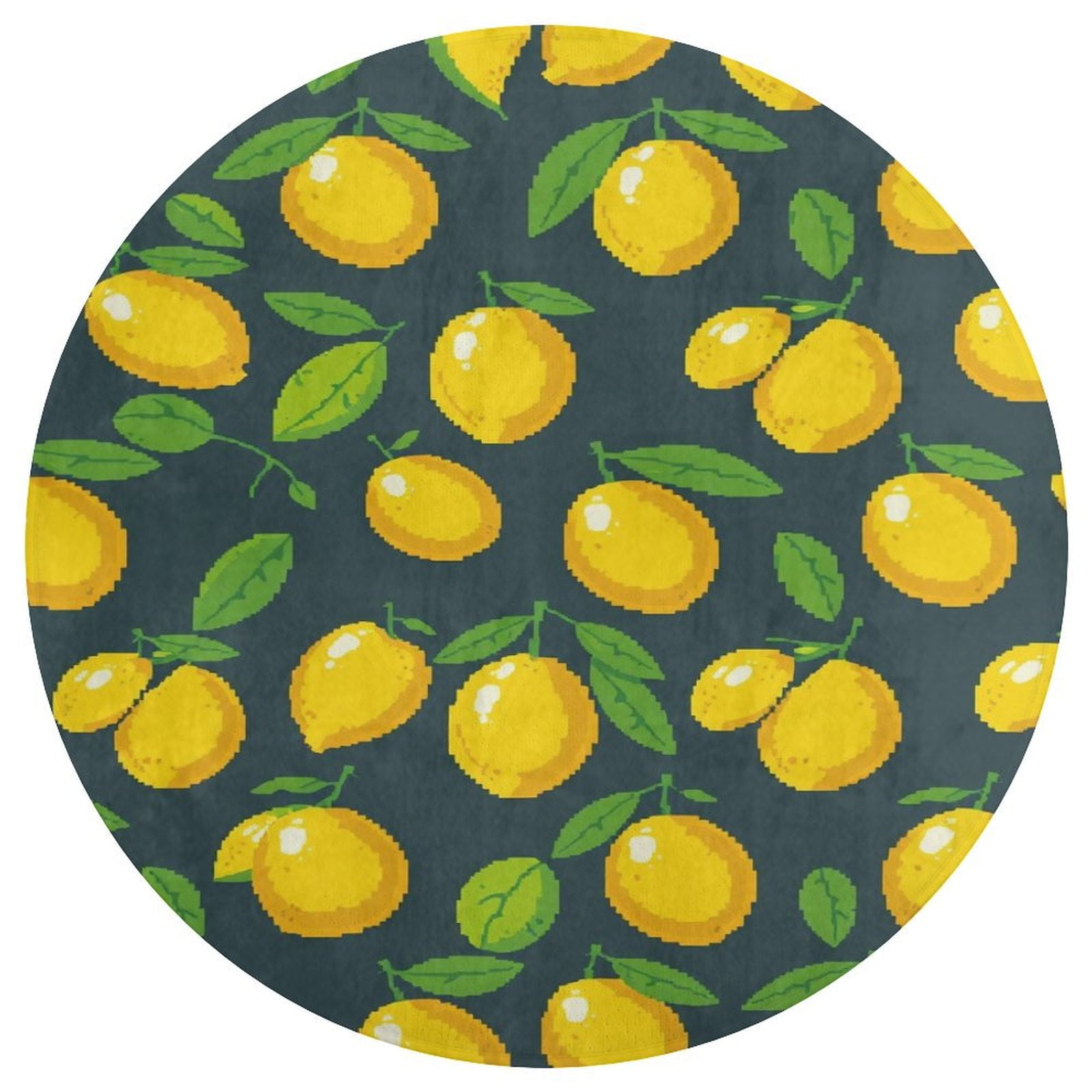 Delicious Lemon Round Carpet Living Room Carpet Modern And Stylish ...
