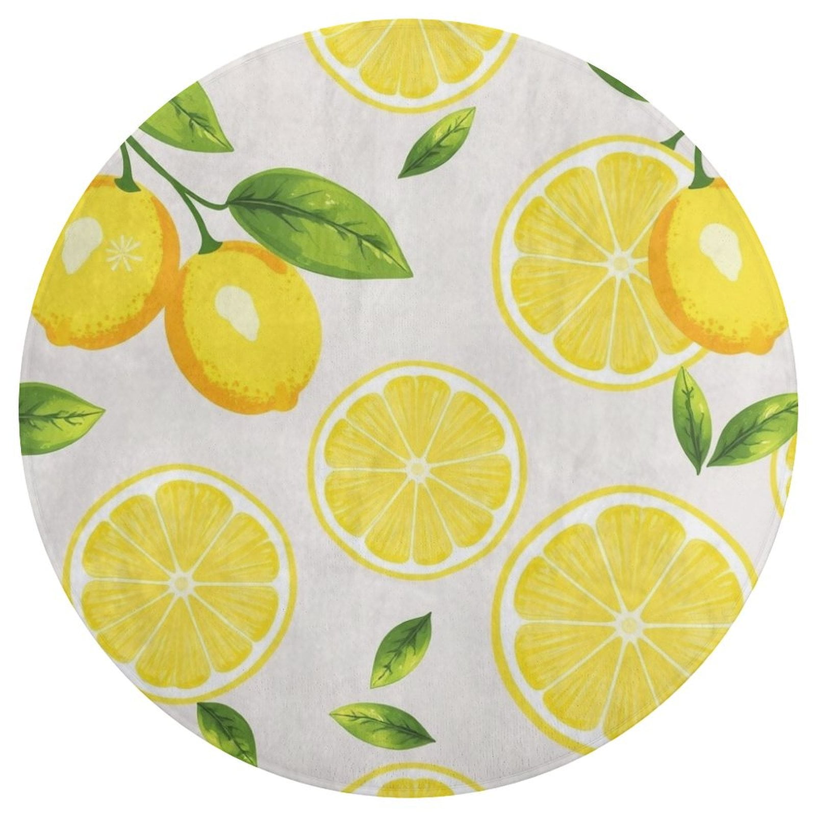 Delicious Lemon Round Carpet Living Room Carpet Modern And Stylish ...