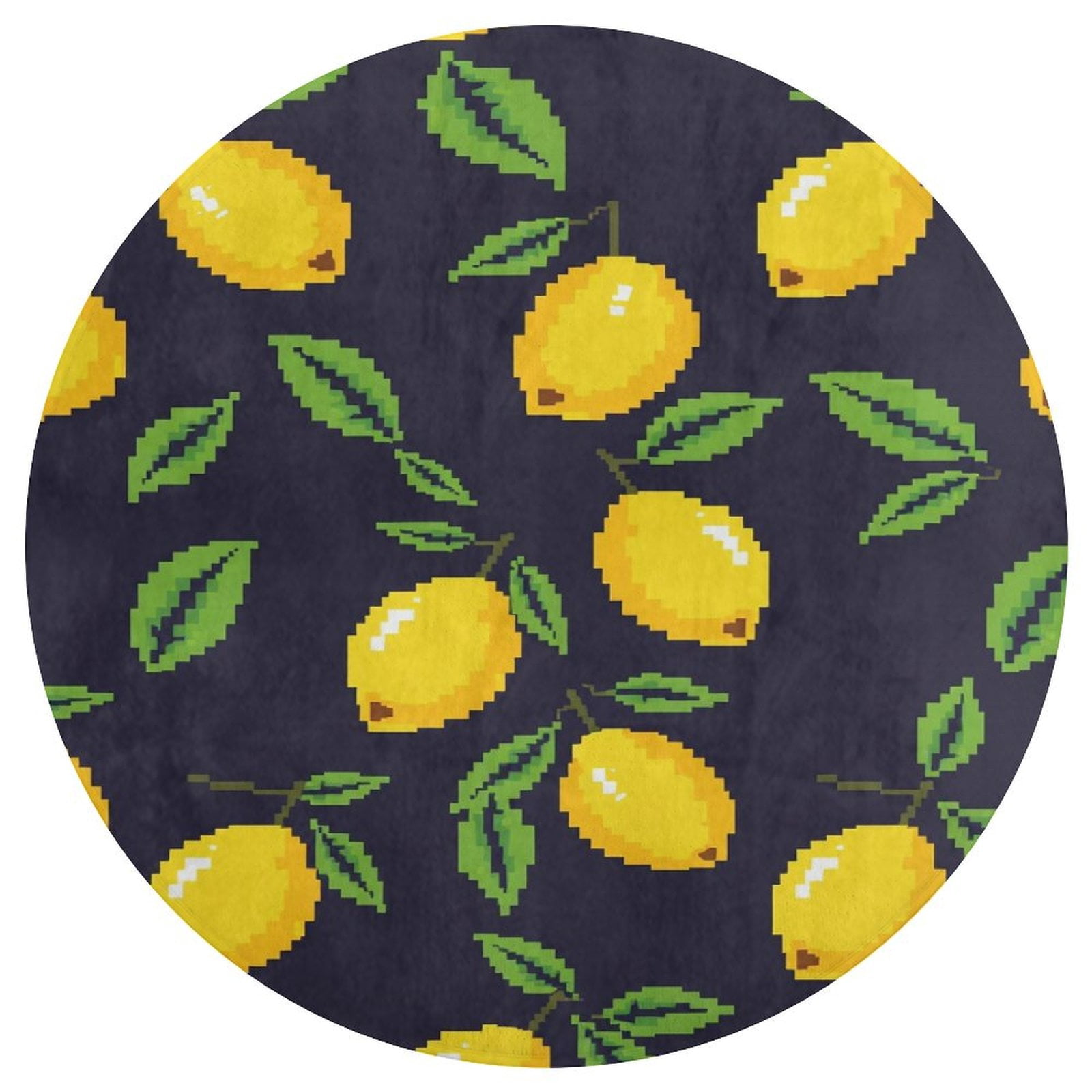 Delicious Lemon Round Carpet Living Room Carpet Modern And Stylish ...