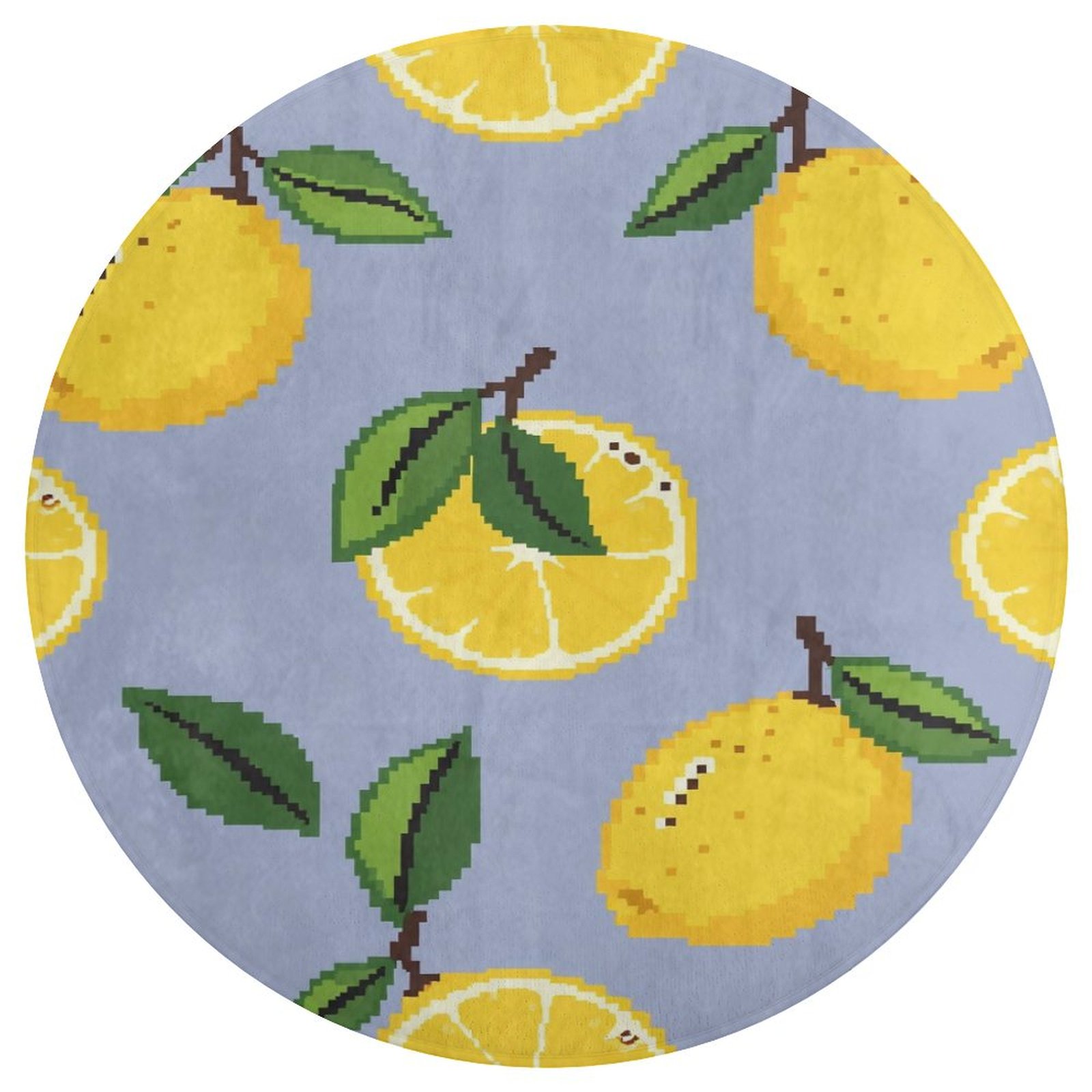 Delicious Lemon Round Carpet Living Room Carpet Modern And Stylish ...