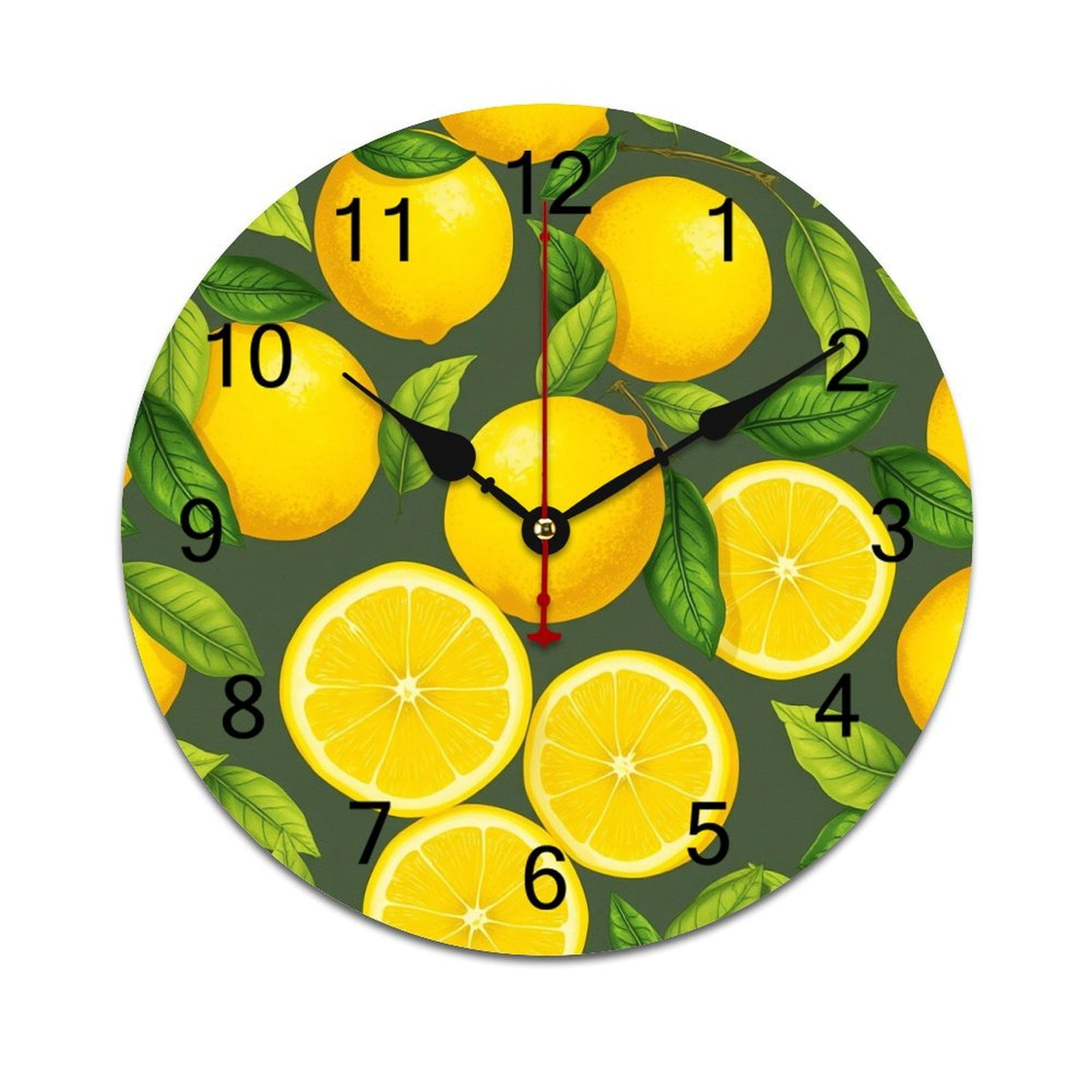 Delicious Lemon Silent Wall Clock Movement Battery Clock Mechanism Wall ...