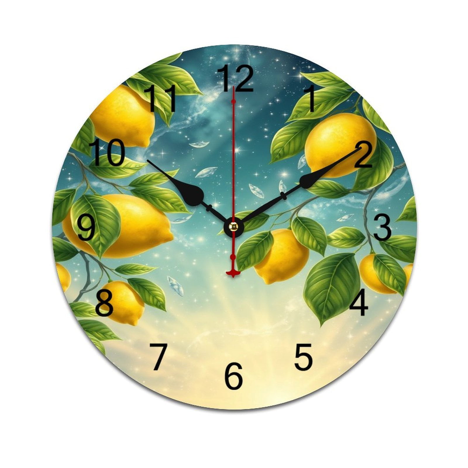 Delicious Lemon Silent Wall Clock Movement Battery Clock Mechanism Wall ...