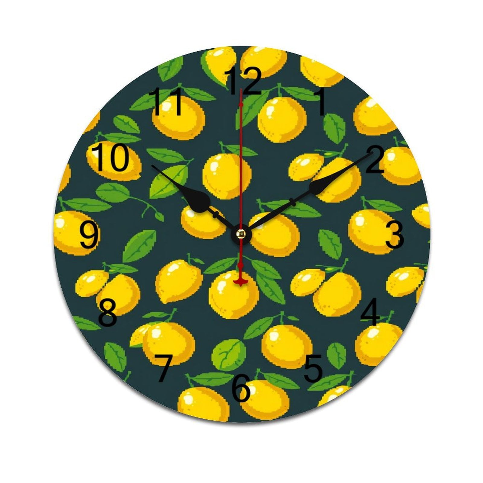 Delicious Lemon Silent Wall Clock Movement Battery Clock Mechanism Wall ...
