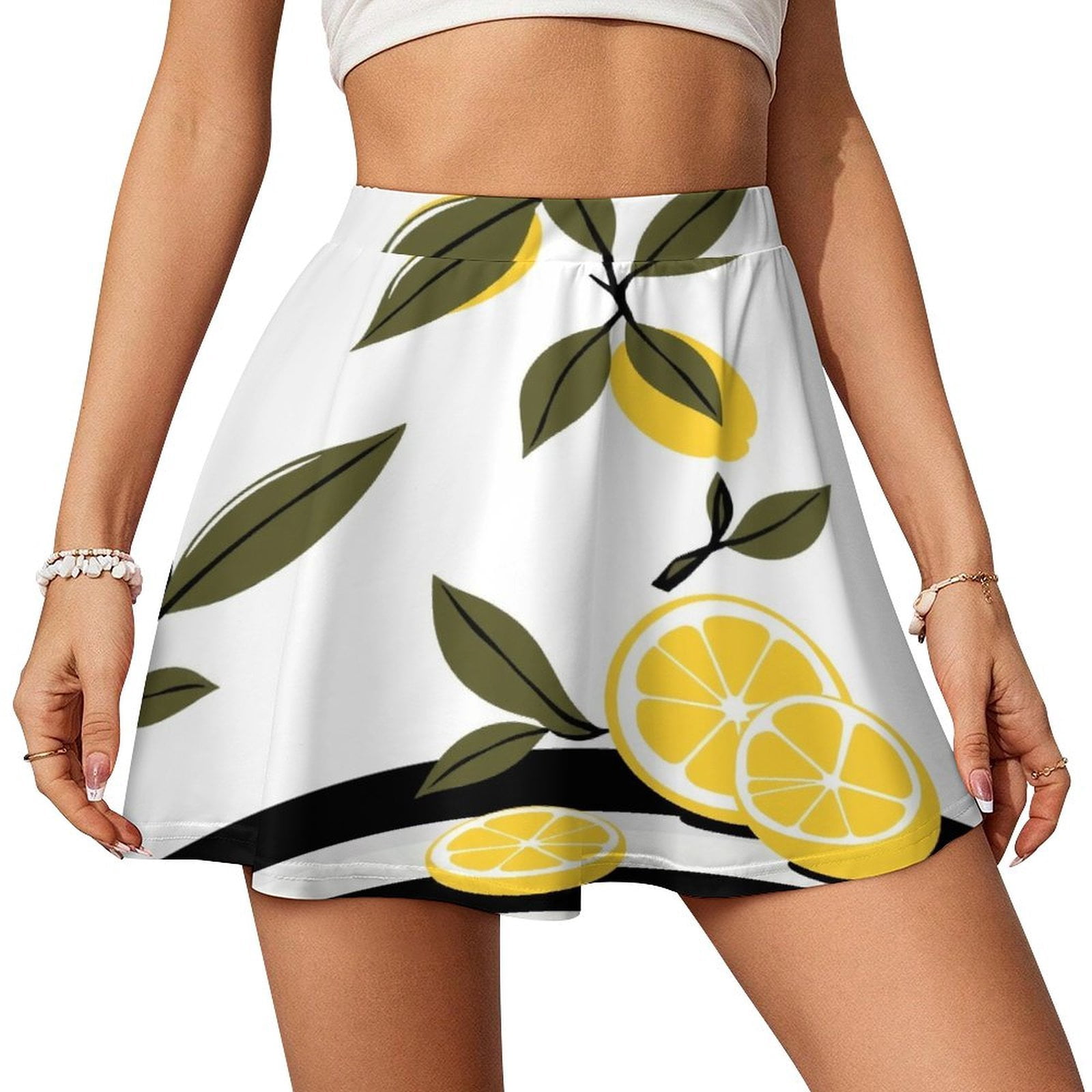 Delicious Lemon Skating Skirt Short Skirt Womens Trendy Mini Skirt ...