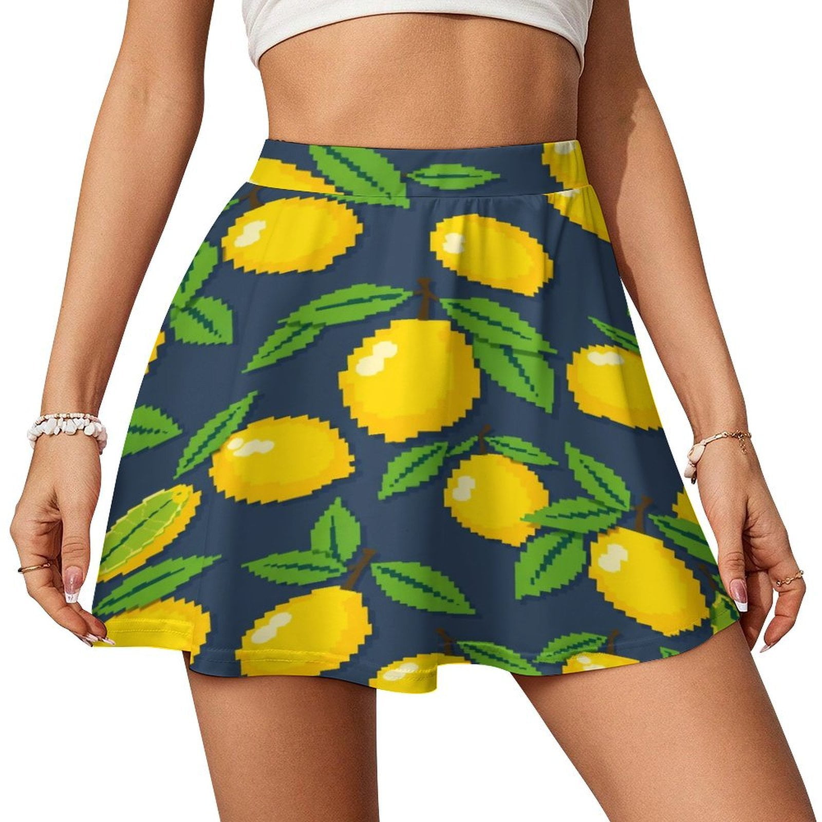 Delicious Lemon Skating Skirt Short Skirt Womens Trendy Mini Skirt ...
