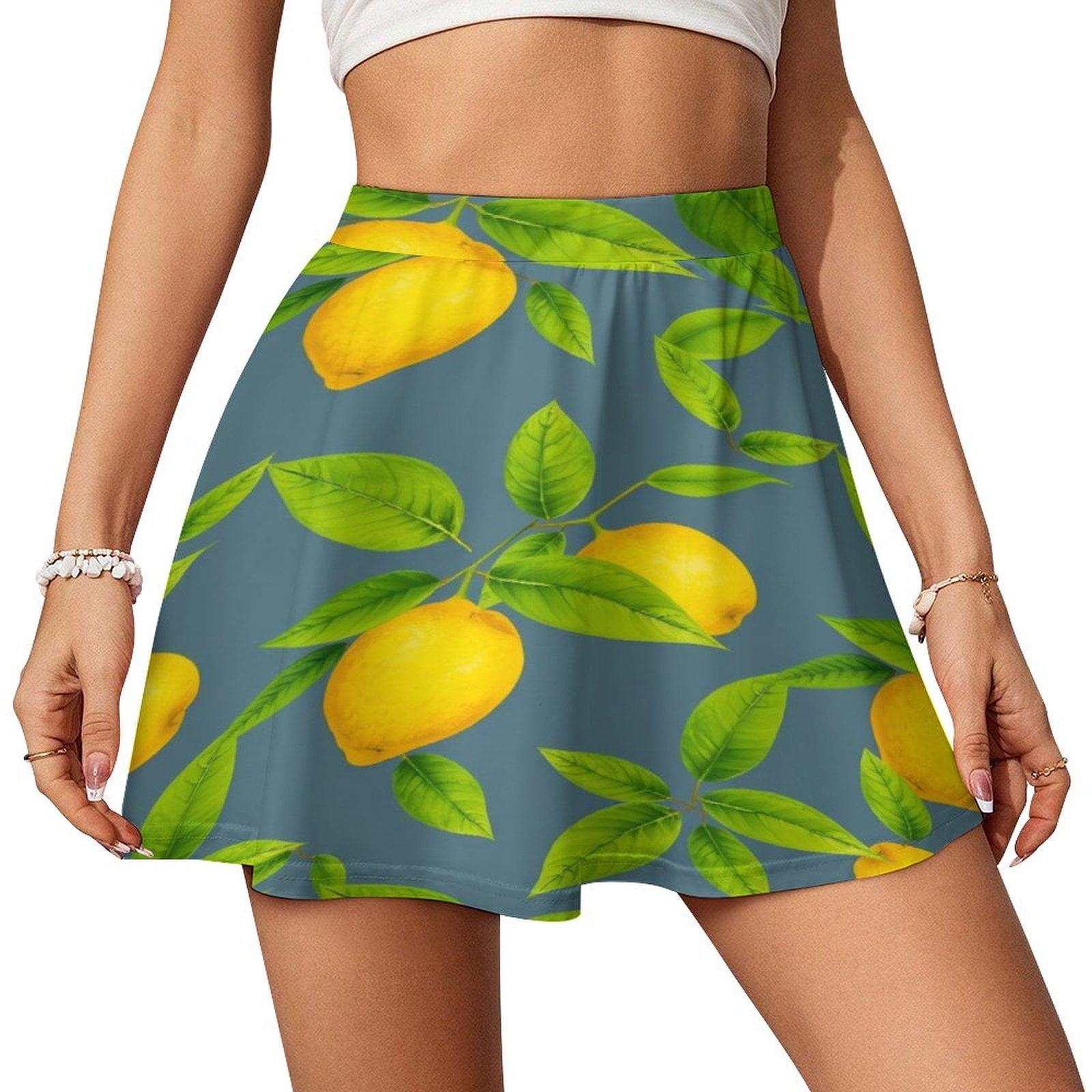 Delicious Lemon Skating Skirt Short Skirt Womens Trendy Mini Skirt ...