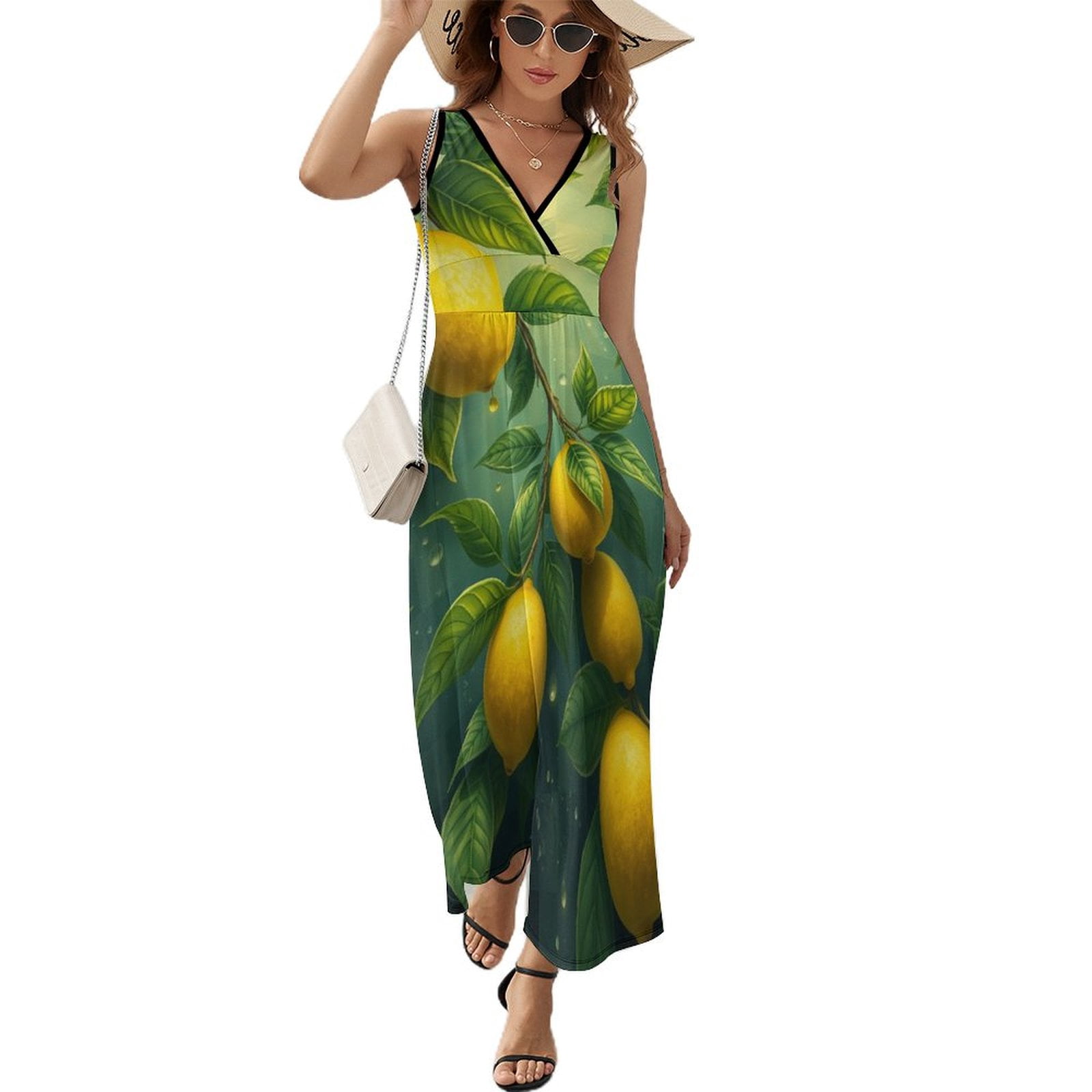 Delicious Lemon Sleeveless Dress for Women Birthday Clothing Suit ...