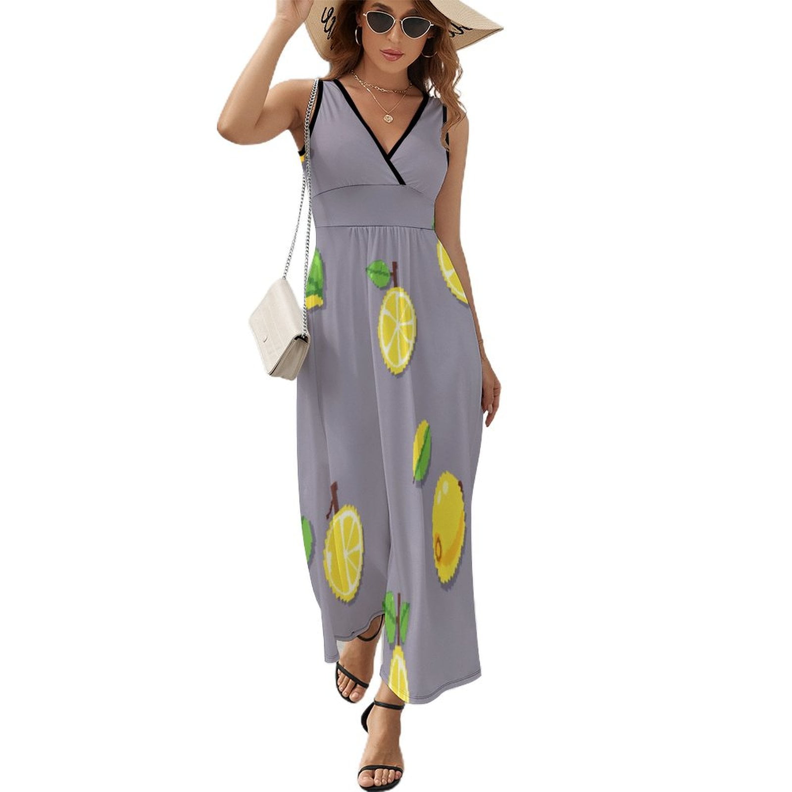 Delicious Lemon Sleeveless Dress for Women Birthday Clothing Suit ...