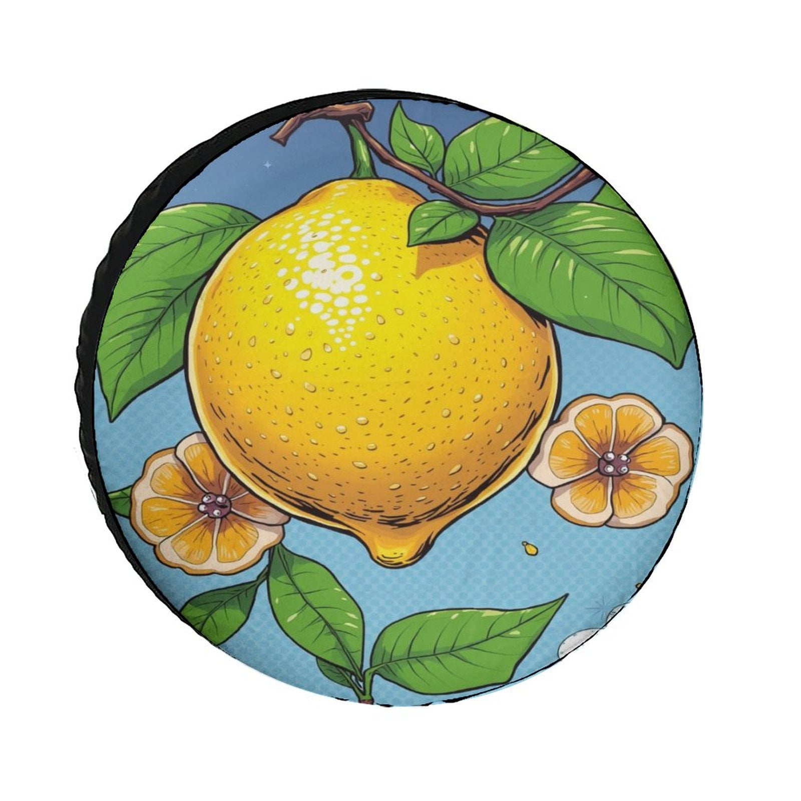 Delicious Lemon Spare Tire Cover Weatherproof Wheel Camper Protectors ...