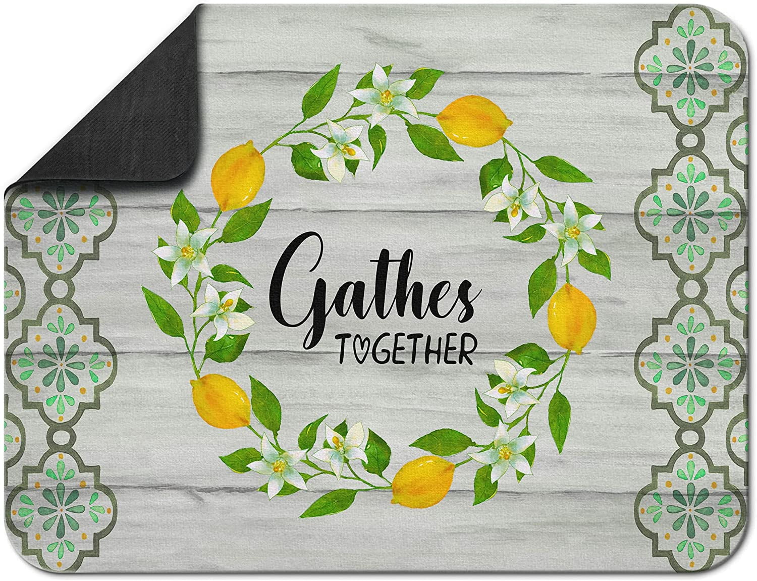 Delicious Lemon Themed Coffee Mat for Coffee Bar, Coffee Machine and ...