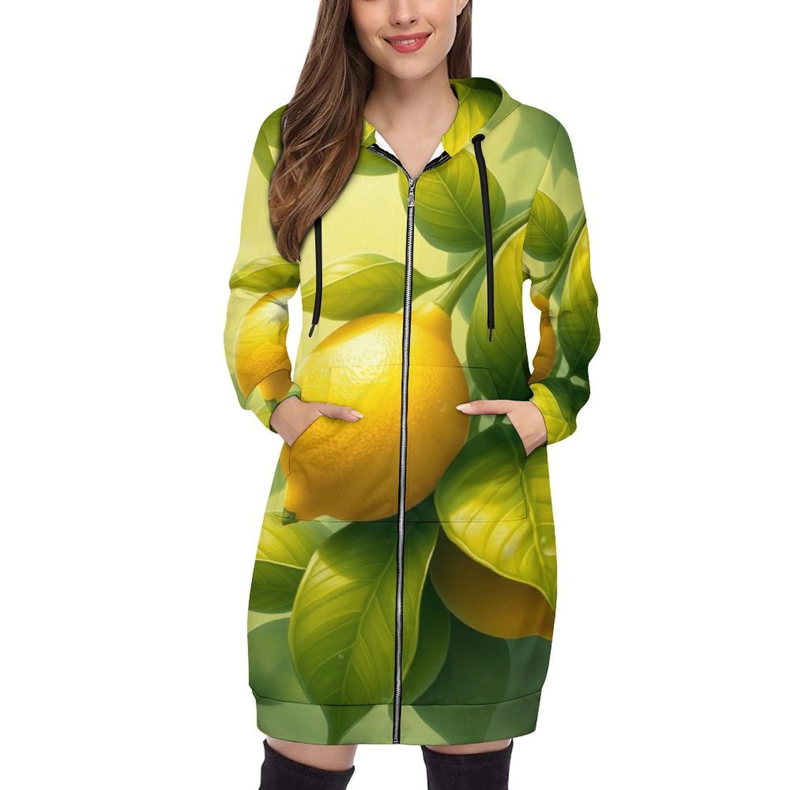 Delicious Lemon Women's Hoodies Casual Hooded Sweatshirt Hoodies ...