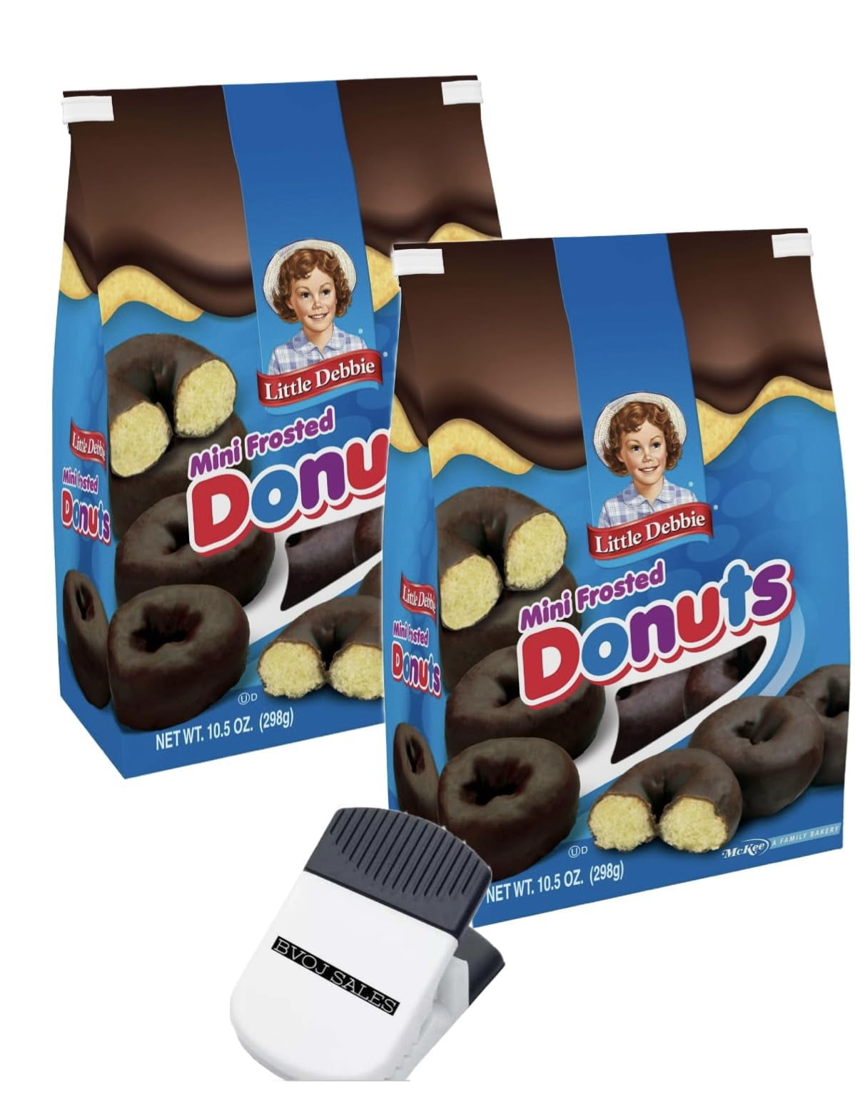 Delicious Little Debbie Mini Frosted Donuts 2 Pack 10.5 Oz Ea And (1 ...