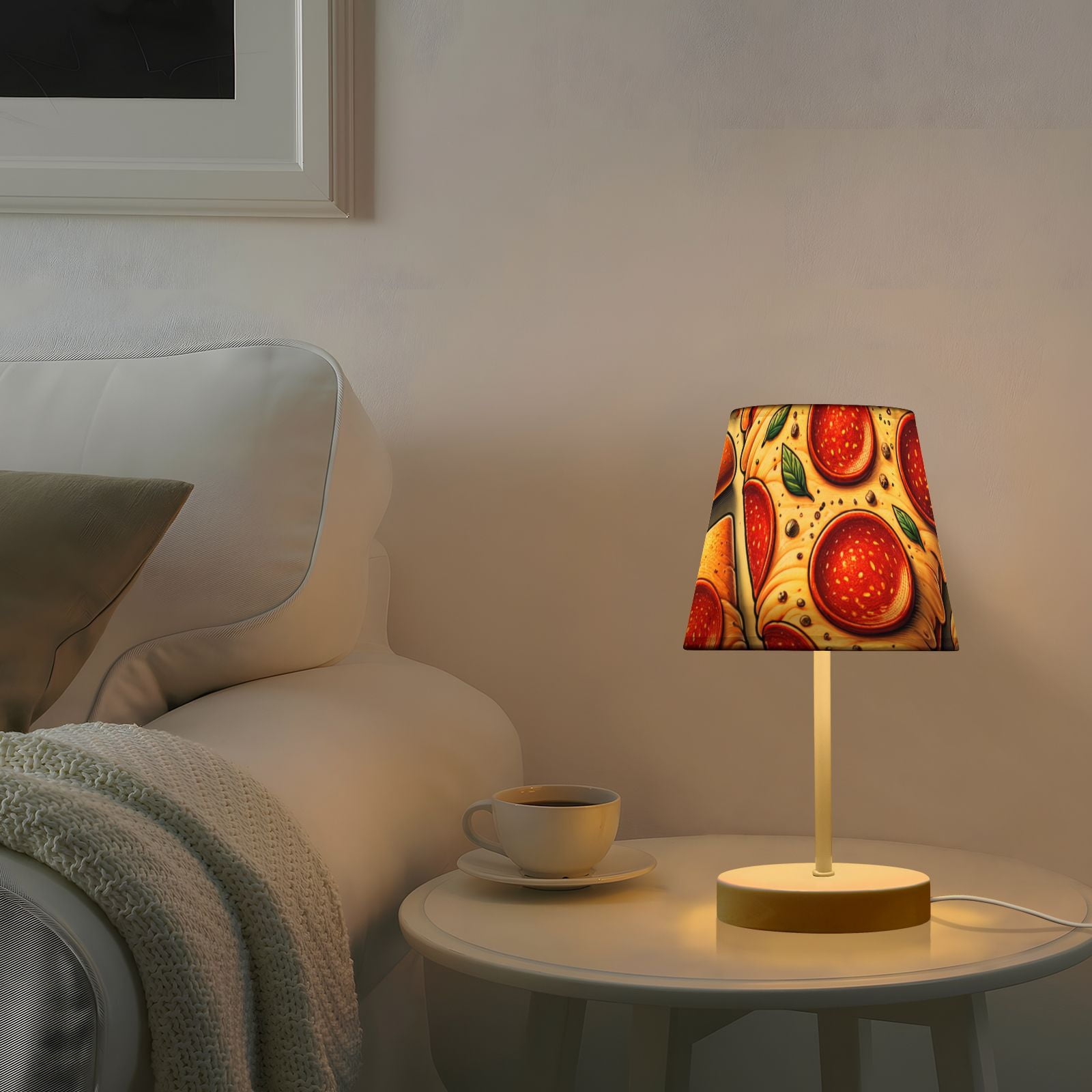 Delicious Original Pepperoni Pizza Desk Lamp 3 Color Modes LED Table ...