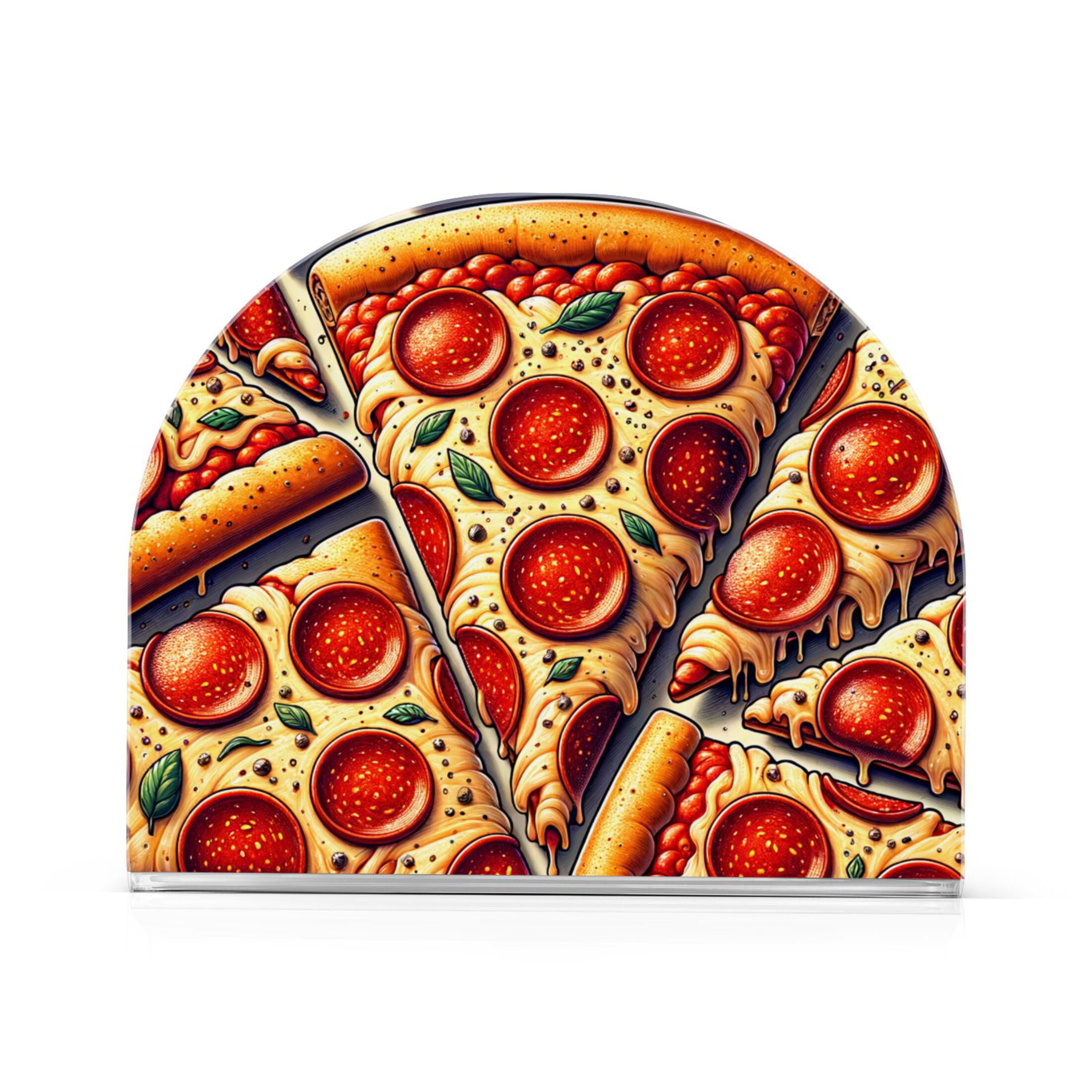 Delicious Original Pepperoni Pizza Napkin Holders for Tables Napkin ...