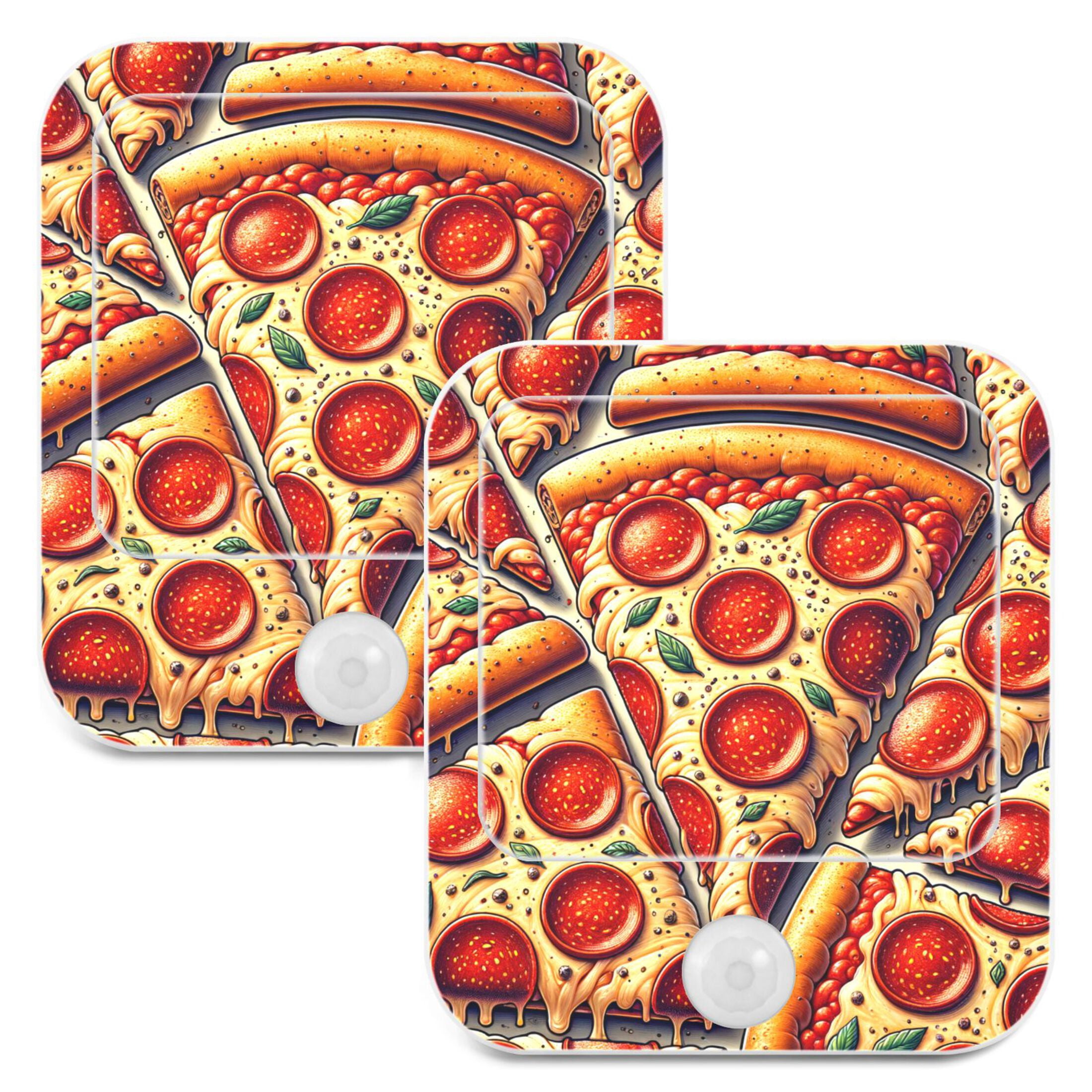 Delicious Original Pepperoni Pizza Night Lights Plug into Wall LED with ...