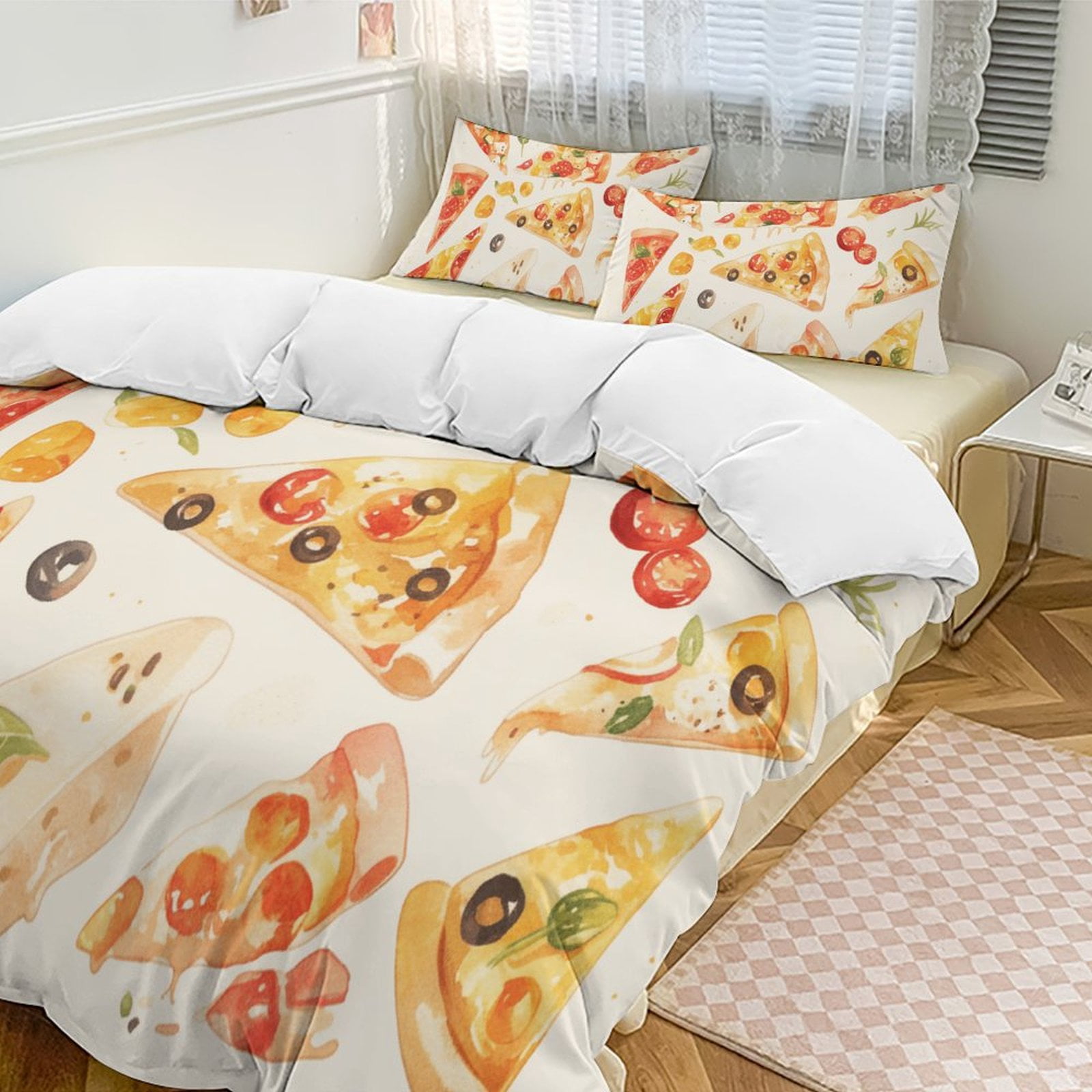 Delicious Pizza Burger 3D Duvet Cover Set Quilt Cover Theme of Kid Boy ...