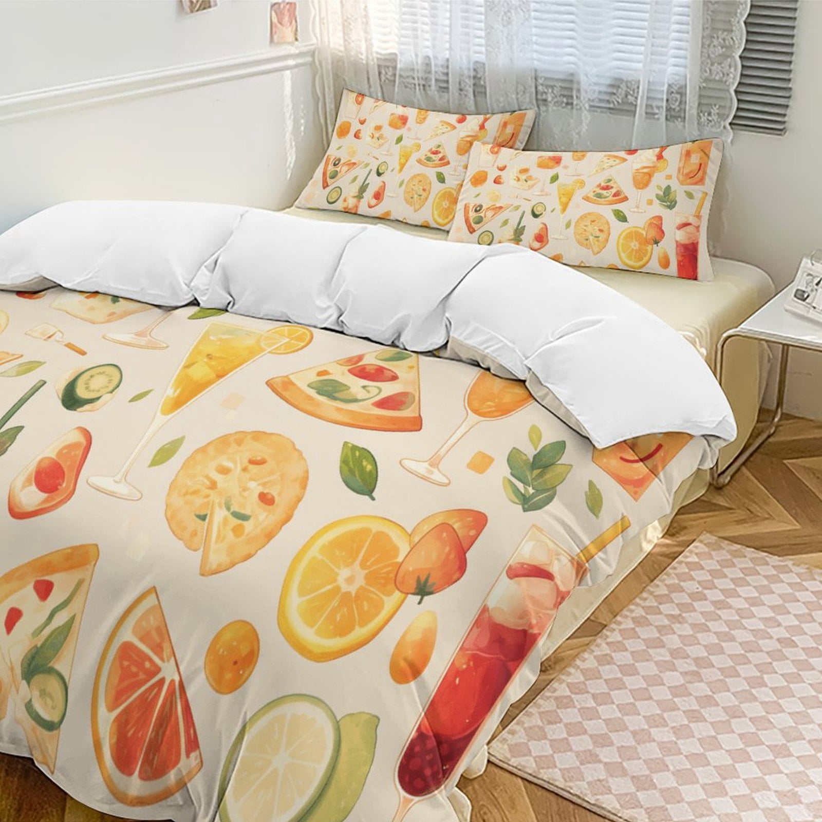 Delicious Pizza Burger 3D Duvet Cover Set Quilt Cover Theme of Kid Boy ...