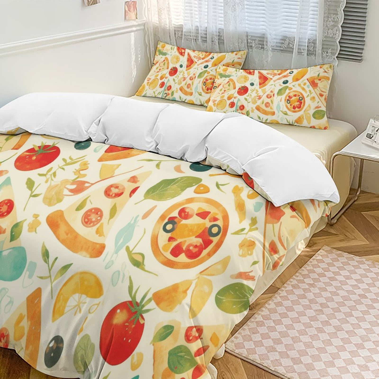 Delicious Pizza Burger 3D Duvet Cover Set Quilt Cover Theme of Kid Boy ...