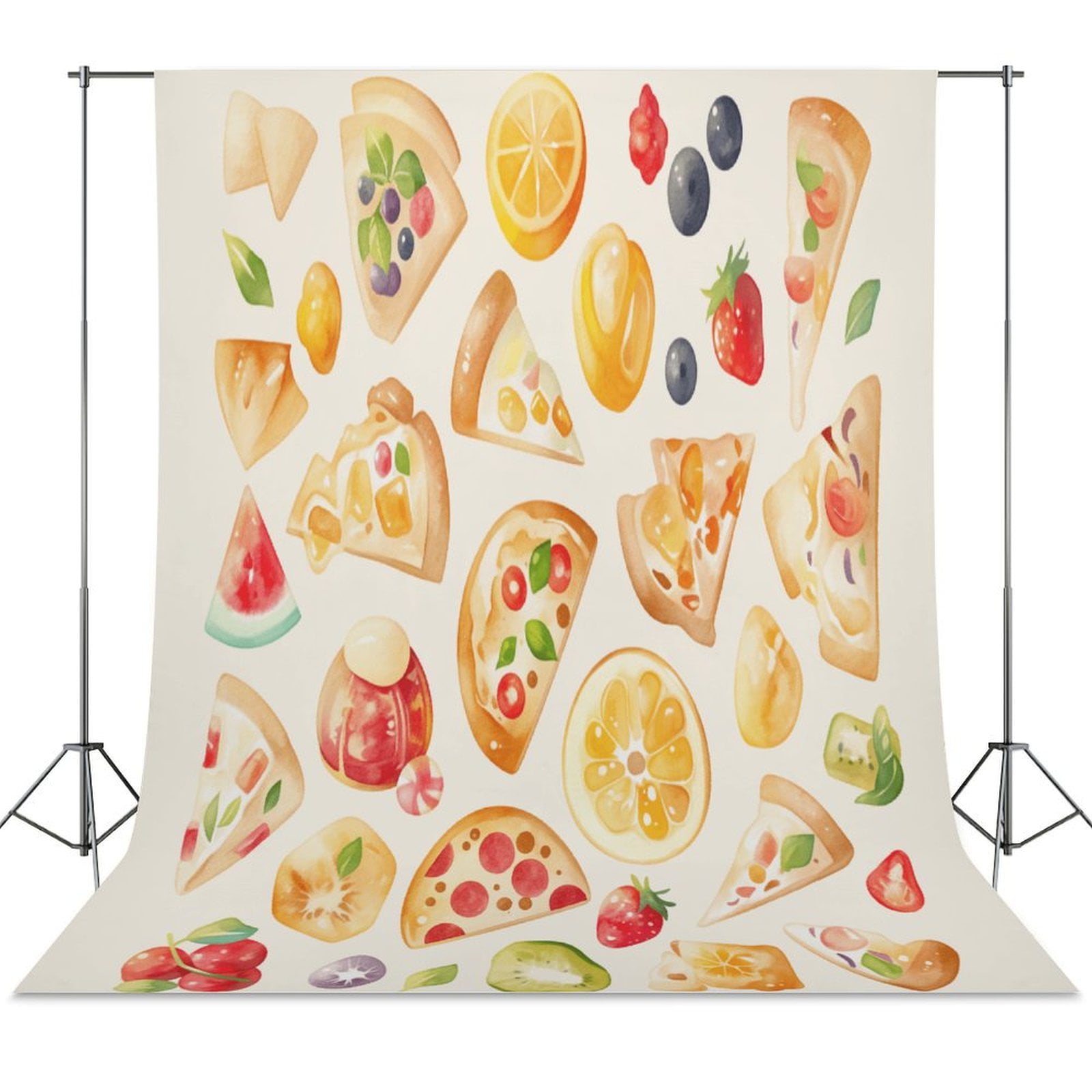 Delicious Pizza Burger Backdrops for Photography Kids Adult Photo Booth ...