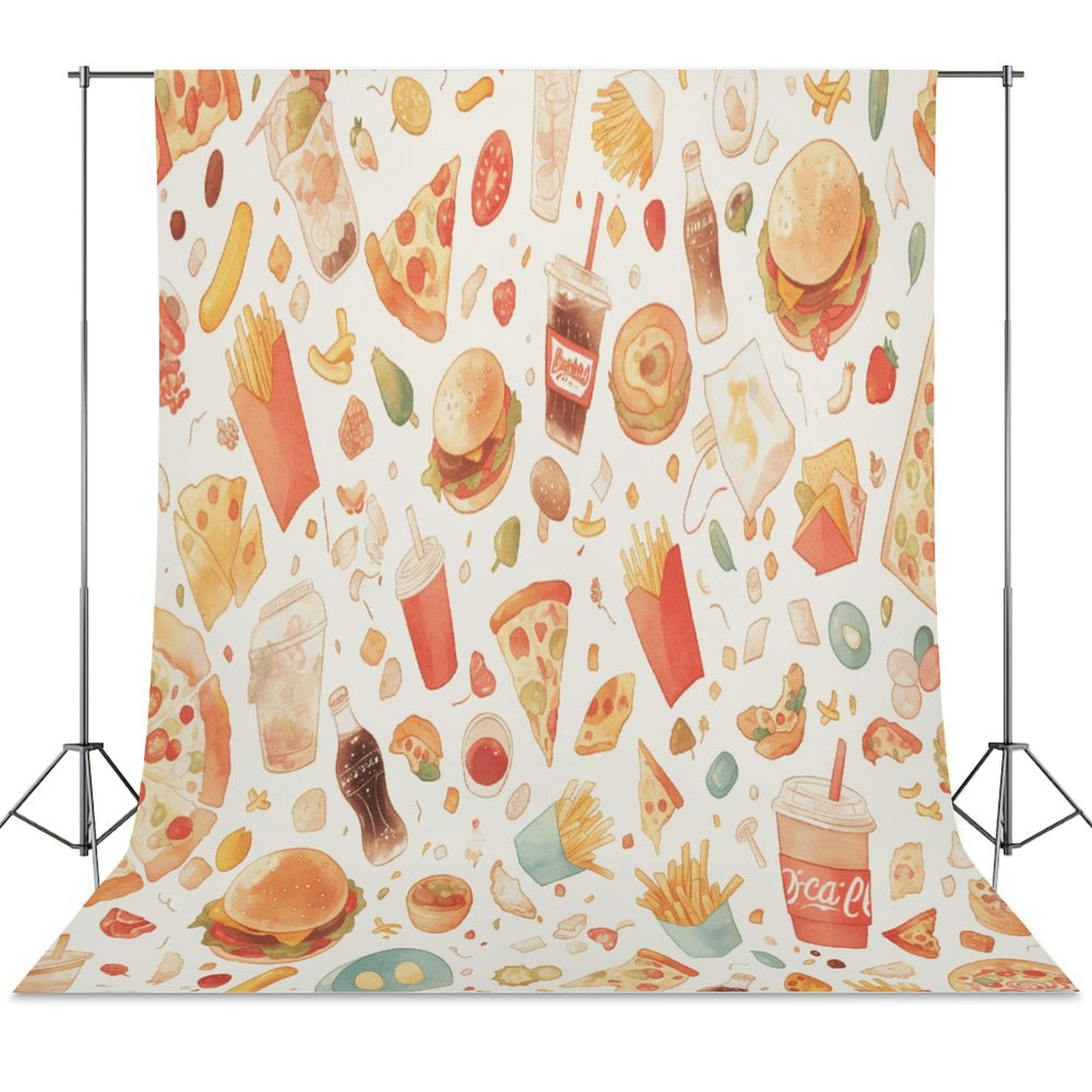 Delicious Pizza Burger Backdrops for Photography Kids Adult Photo Booth ...
