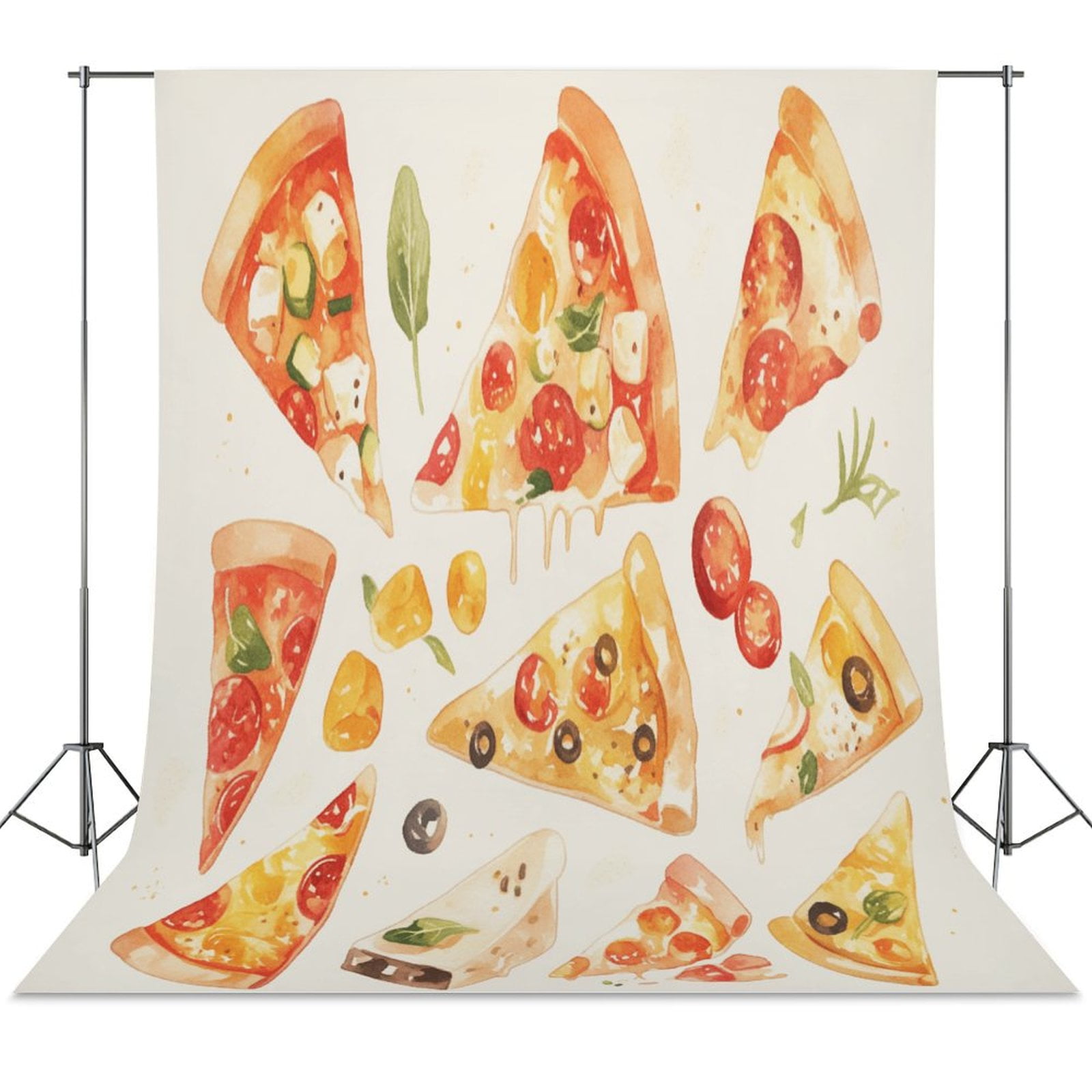 Delicious Pizza Burger Backdrops for Photography Kids Adult Photo Booth ...