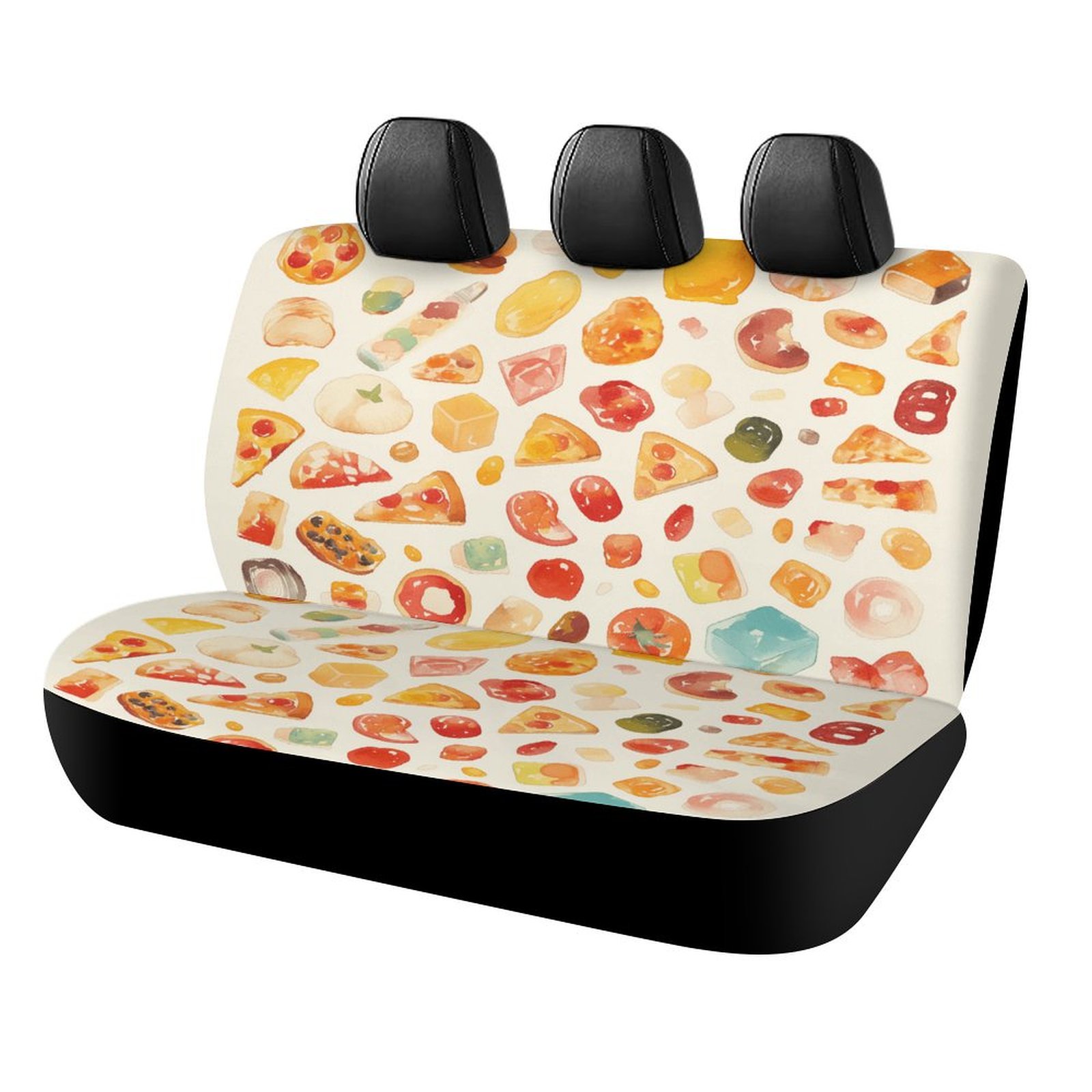 Delicious Pizza Burger Rear Seat Covers, Car Backseat Protector ...