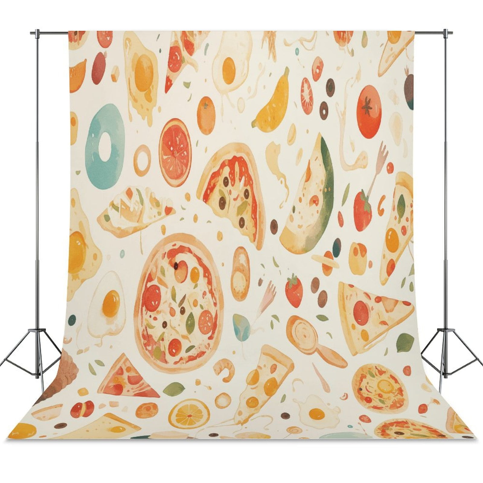 Delicious Pizza Burger Spring Backdrop Backdrops for Photography Photo ...