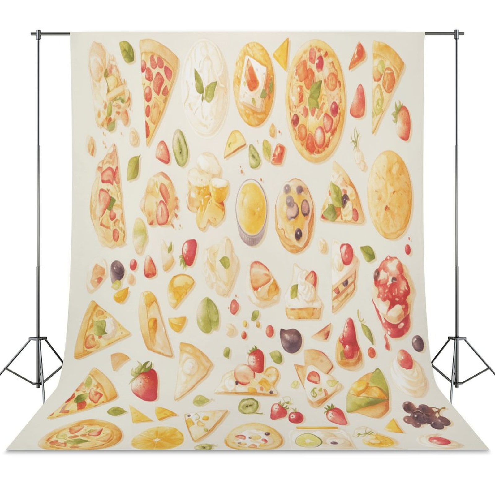 Delicious Pizza Burger Spring Backdrop Backdrops for Photography Photo ...
