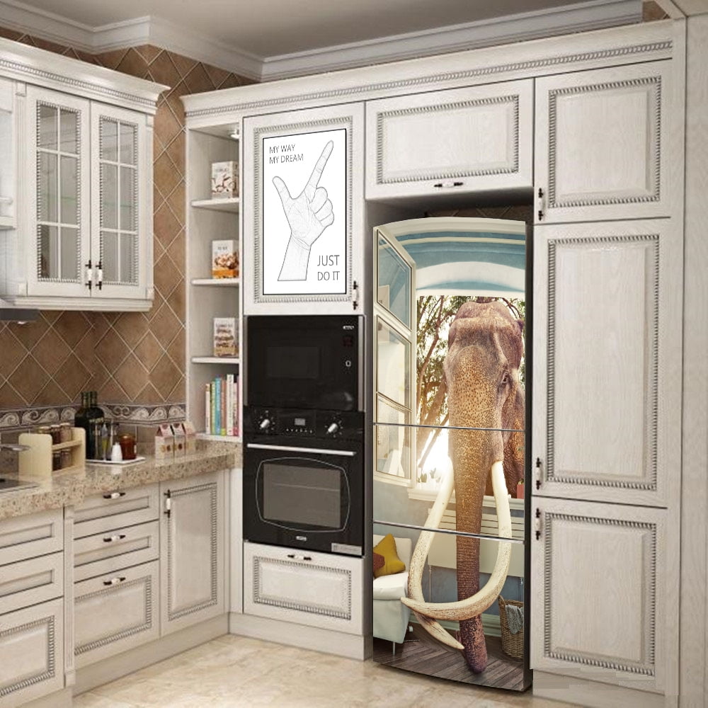 Delicious Pizza Flame Flower Skeleton Print Wall Sticker to Cover ...