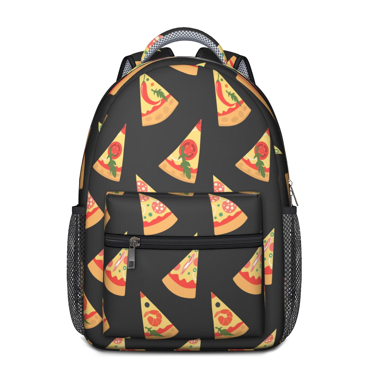 Delicious Pizza Themed Backpack - Waterproof Ergonomic Bookbag for ...