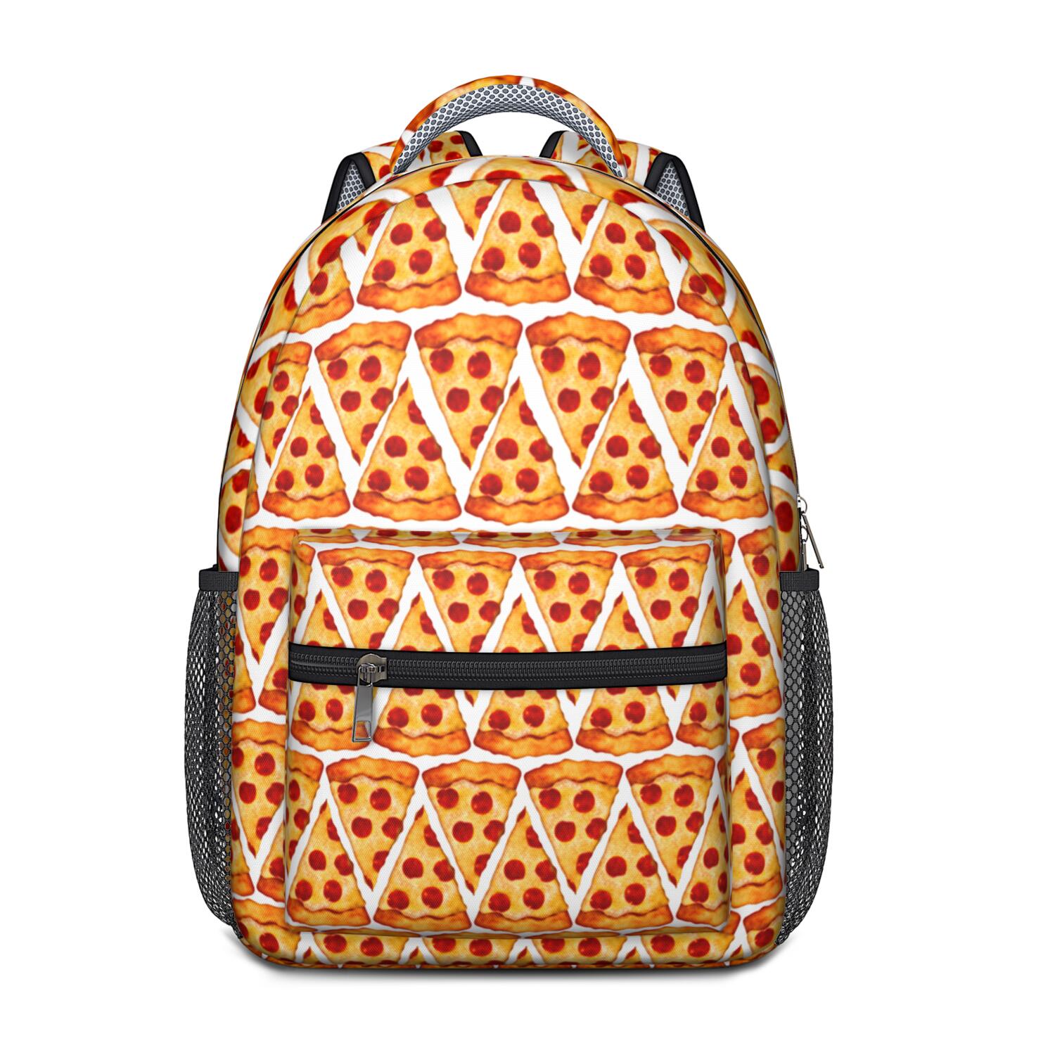 Delicious Pizza Themed Backpack - Waterproof Ergonomic Bookbag for ...
