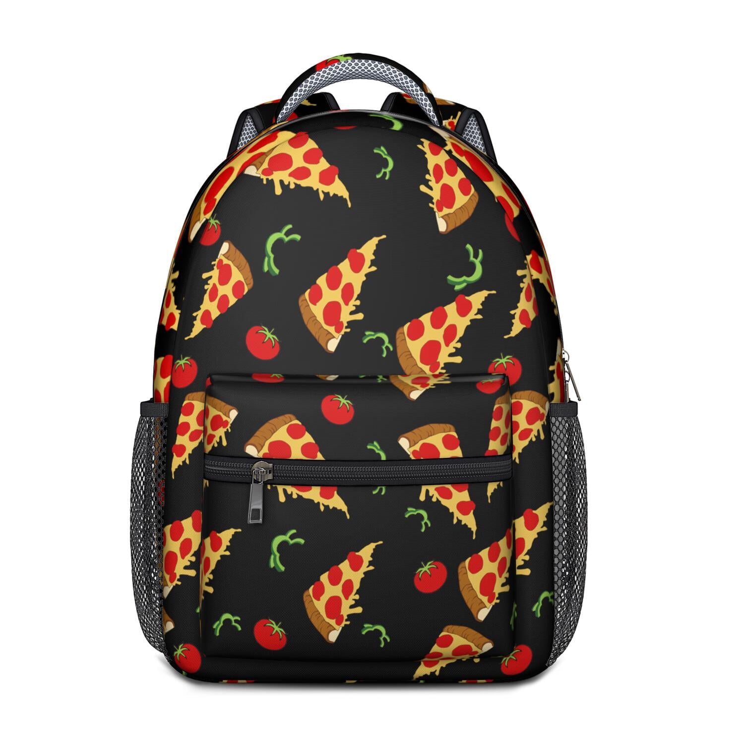 Delicious Pizza Themed Backpack - Waterproof Ergonomic Bookbag for ...