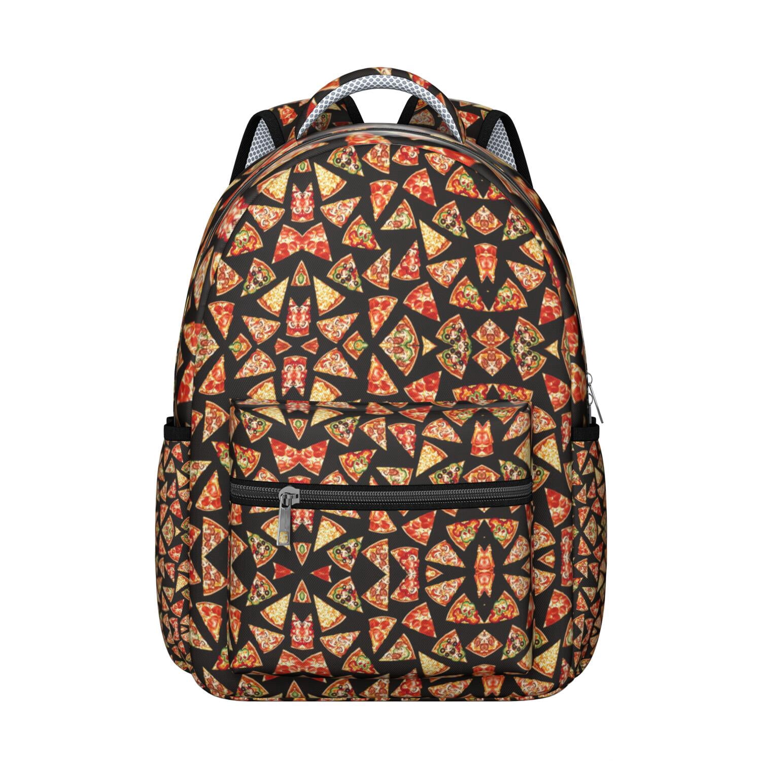 Delicious Pizza Themed School Backpack - Waterproof & Ergonomic Design ...