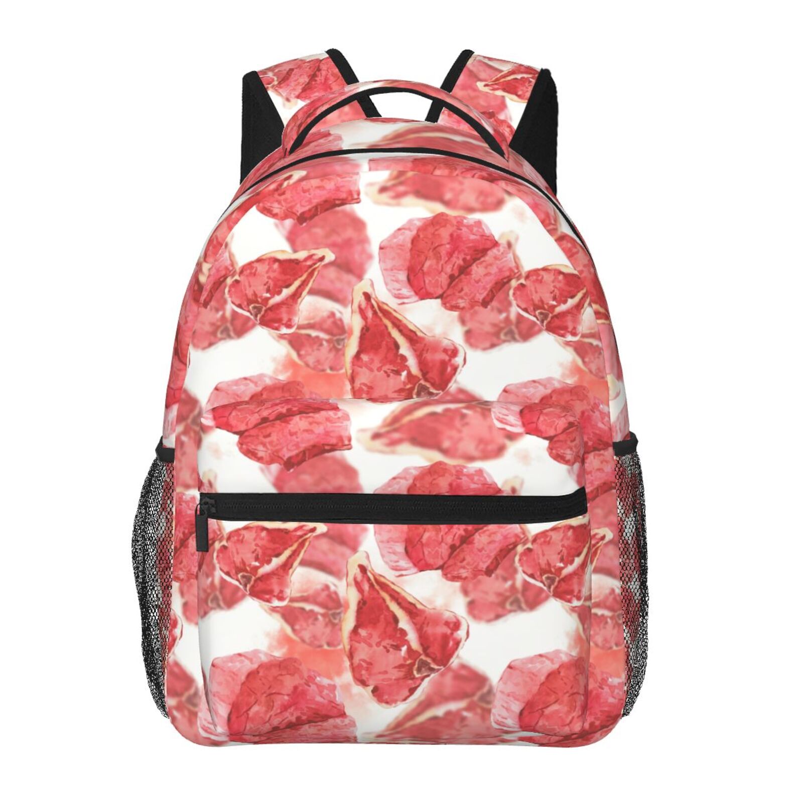 Delicious Steak Pattern Backpack for Men Women Laptop Backpack Hiking ...