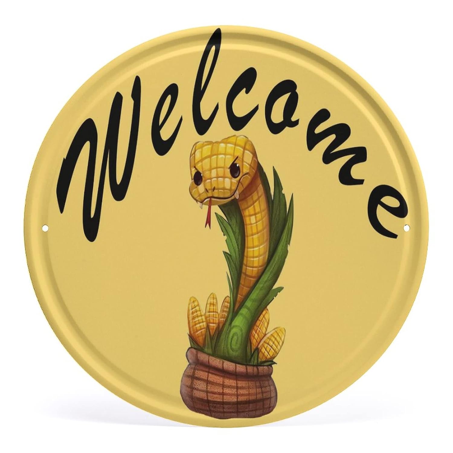 Delicious Sweet corn snake Farmhouse Kitchen Decor Farm Vintage Round ...