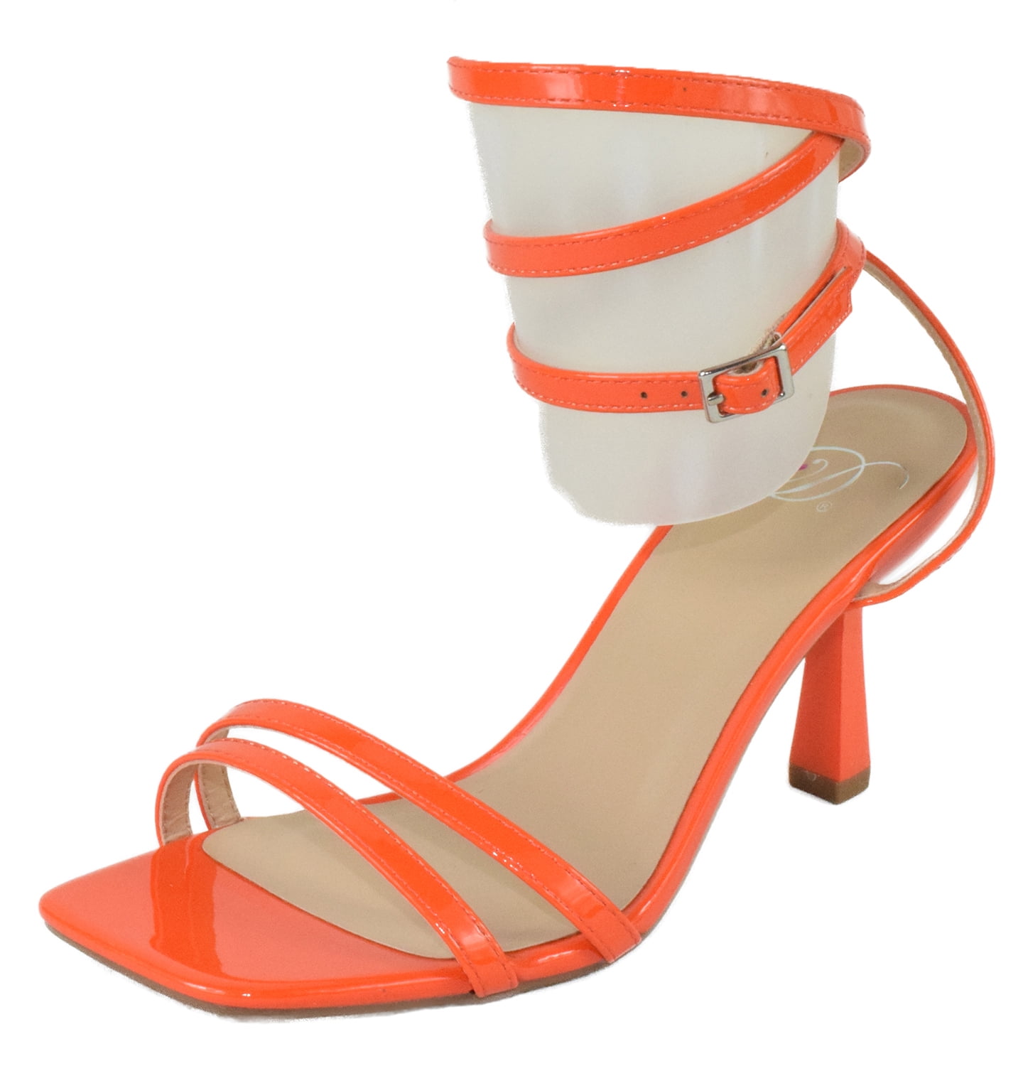 Delicious Women Heels Ankle Strap Open Toe Strappy Tie Leg Design OPAL ...