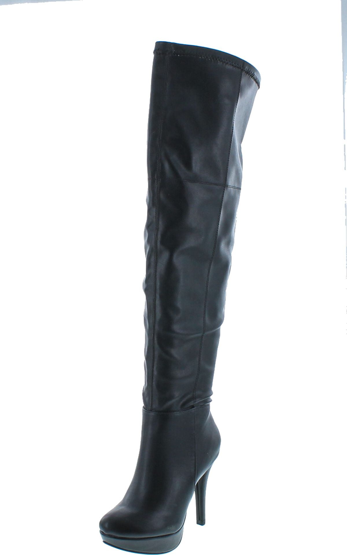 Delicious Women's Samra Closed Toe Stretch Faux Leather Over The Knee ...