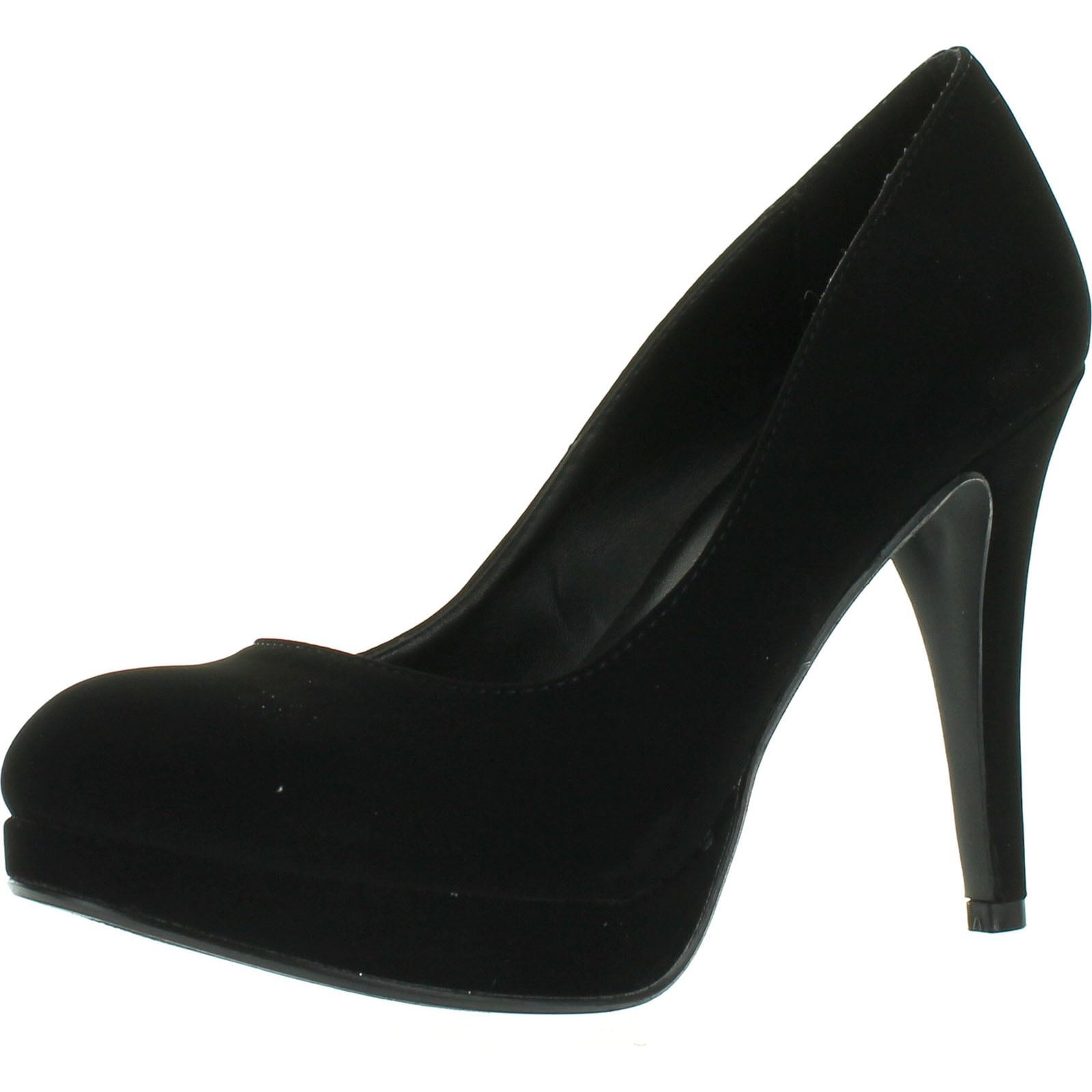 Delicious Womens Eiffel Glossy Close Toe Dress Platform Pump ...