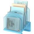 Delifox Inclined Desk File Organizer,Vertical File Folder Holder Stand ...